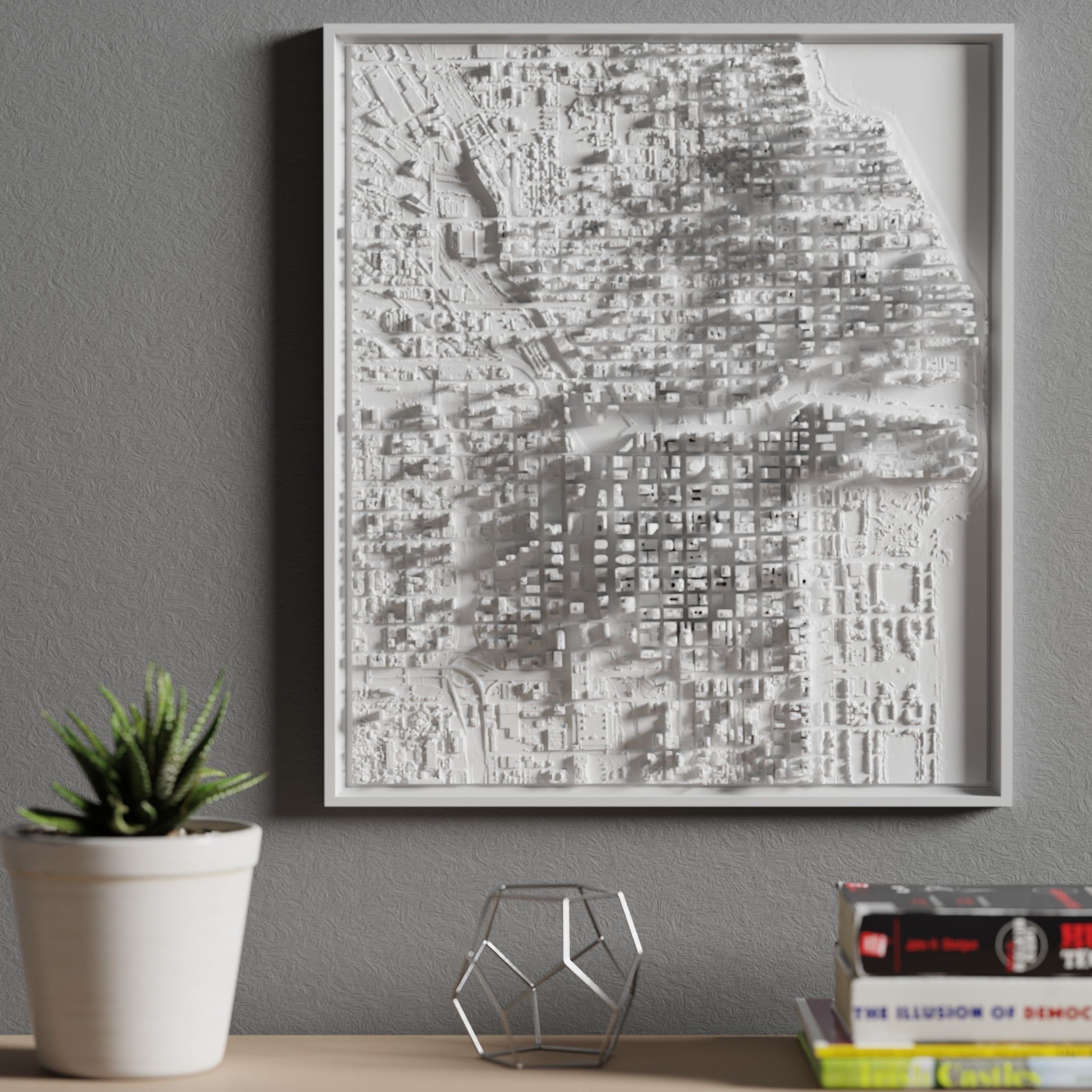3D MODEL OF CHICAGO ILLINOIS USA 3D model 3D printable | CGTrader