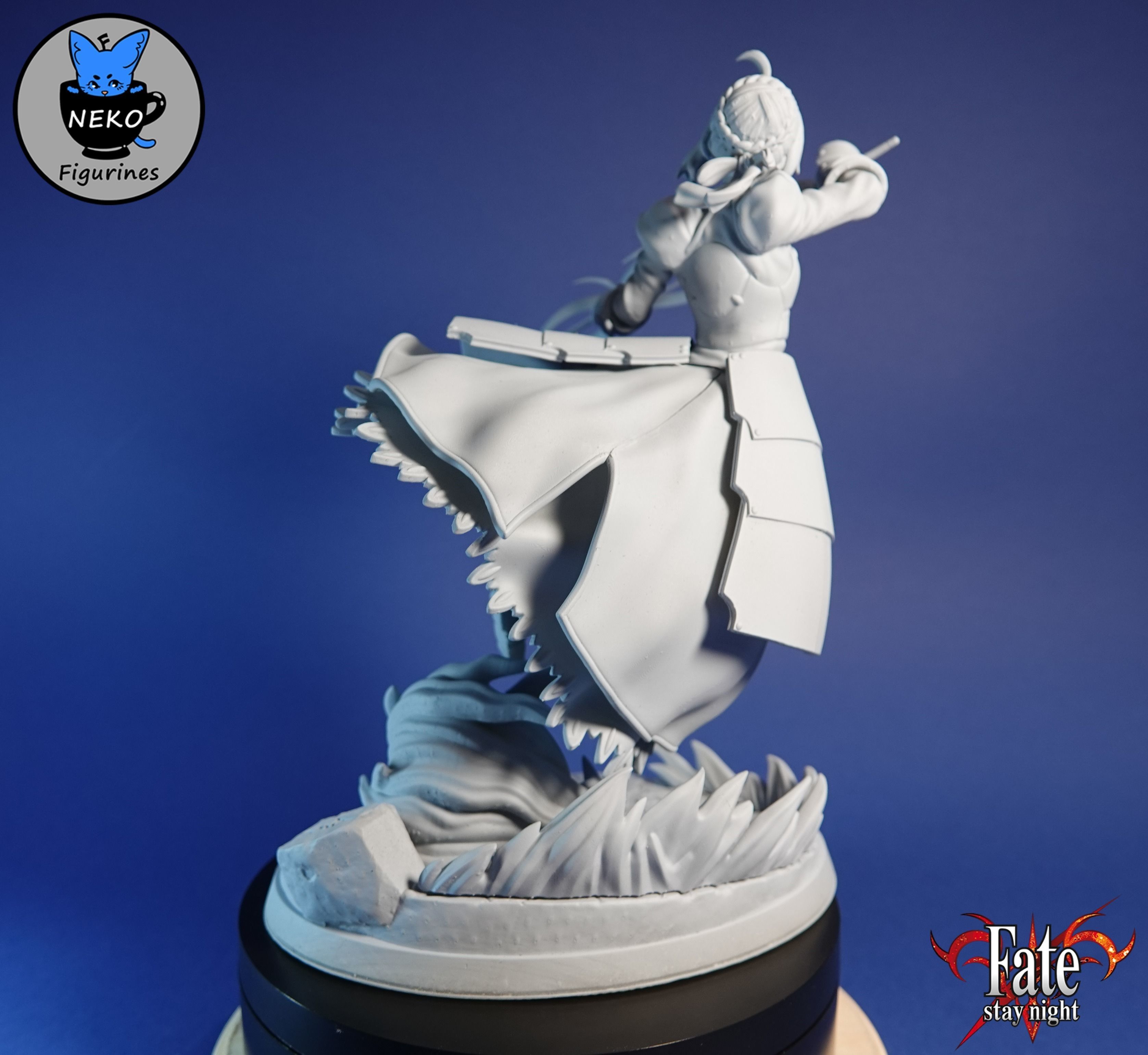 Saber Artoria Pendragon - FATE ANIME FIGURINE STL 3D model 3D printable ...