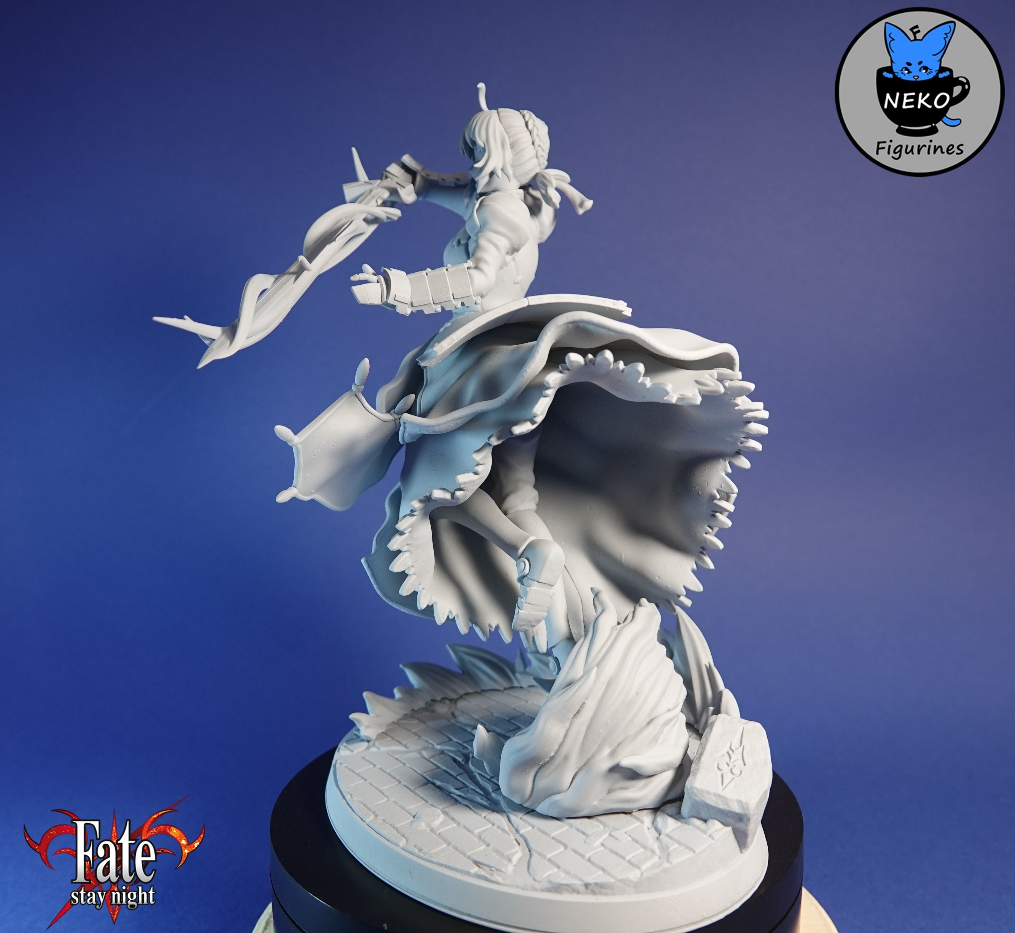 Saber Artoria Pendragon - FATE ANIME FIGURINE STL 3D model 3D printable ...