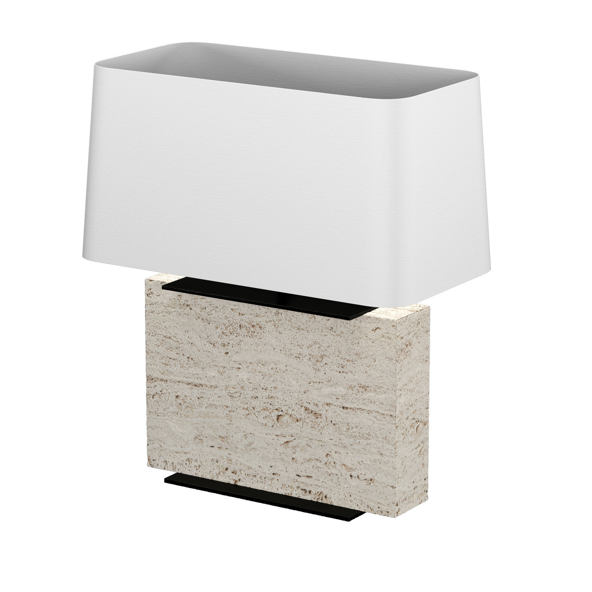 TRAVERTINE SLAB table lamp 3D model | CGTrader