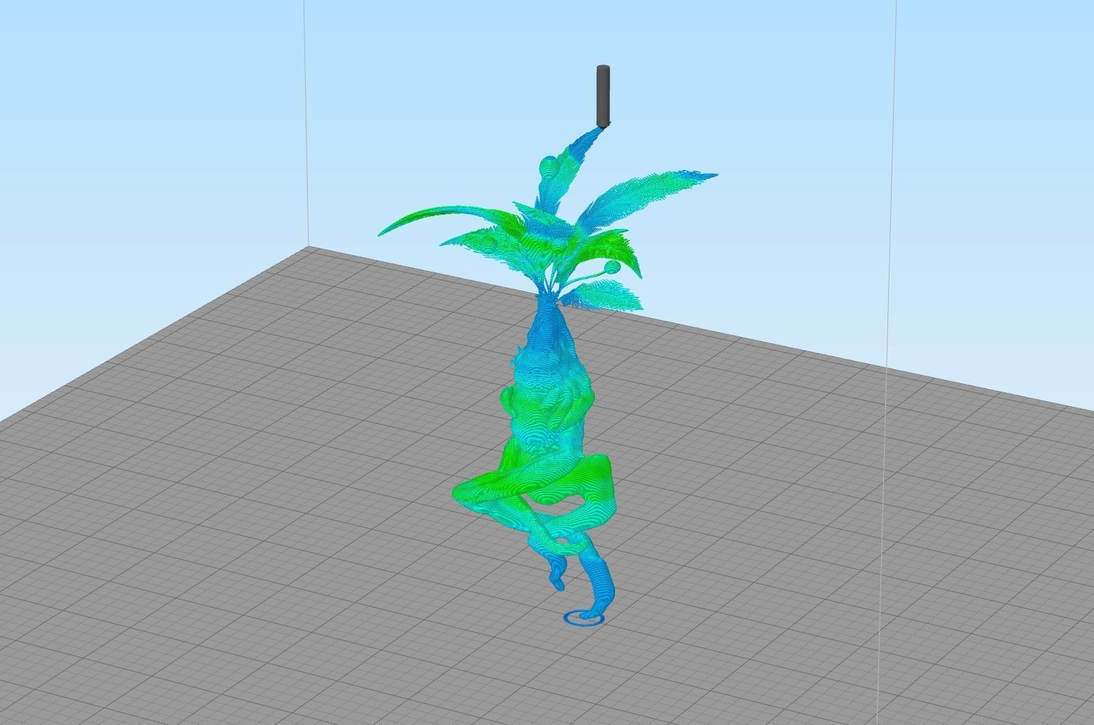 human plant root statue 3D model 3D printable | CGTrader