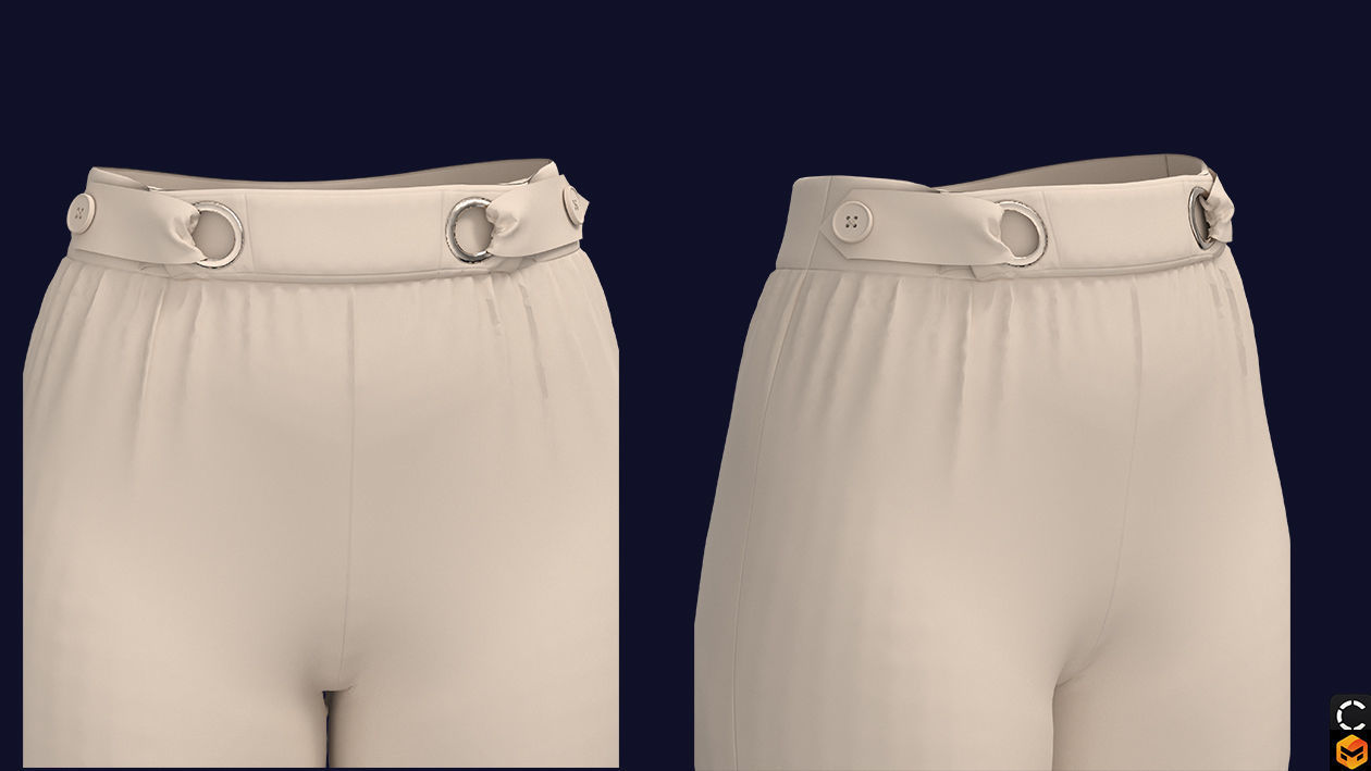 10 basic women pants 3D models Zprj Fbx OBJ 3D model | CGTrader