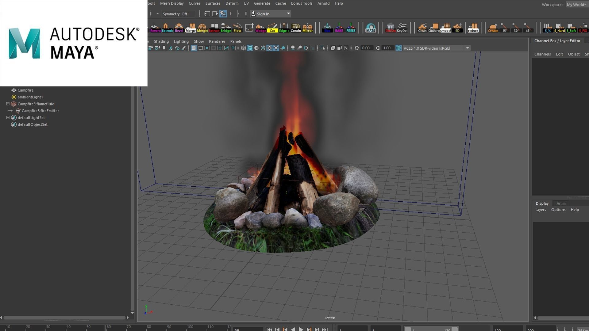 3D model Realistic Campfire VR / AR / low-poly | CGTrader