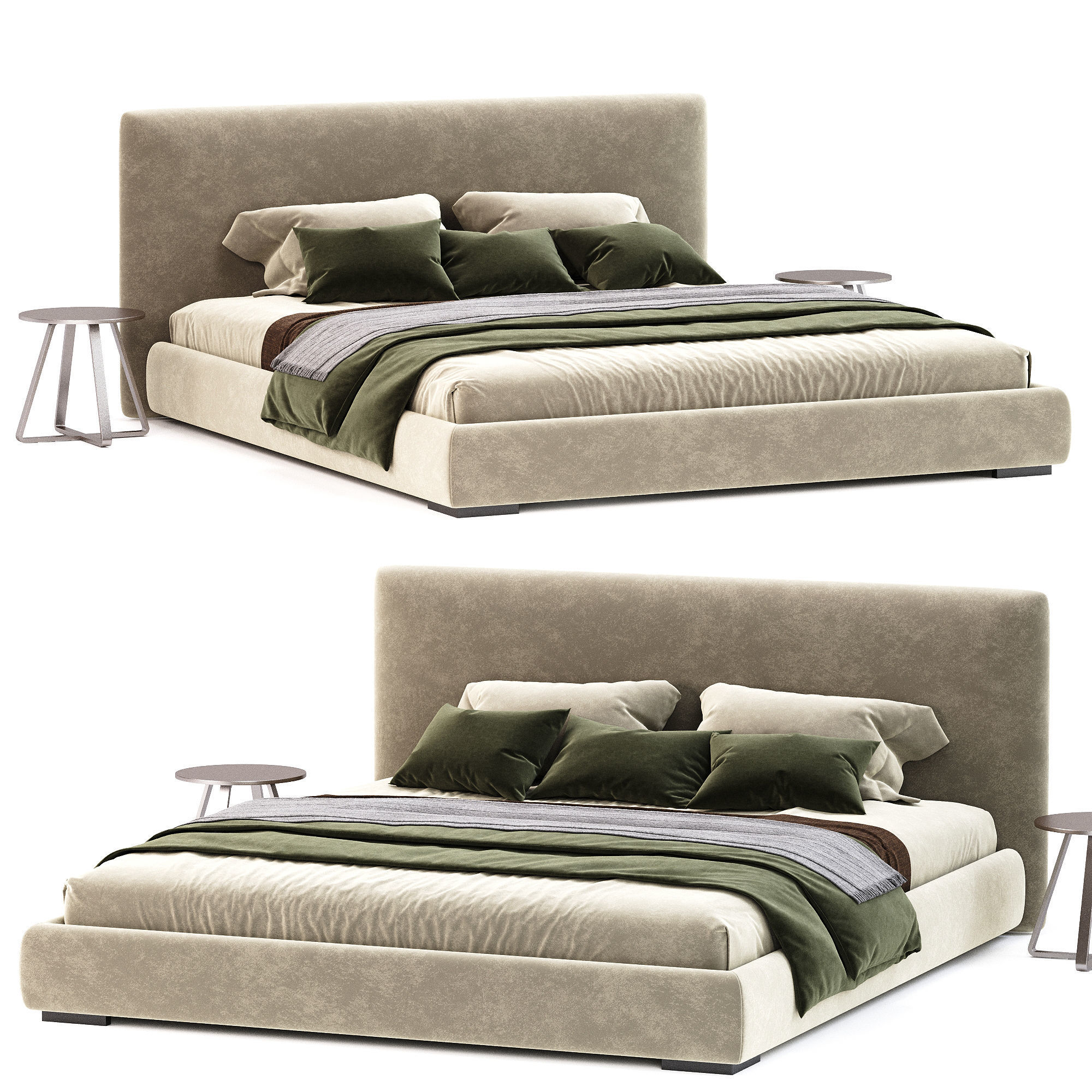 Meridiani Scott Bed 3D model | CGTrader