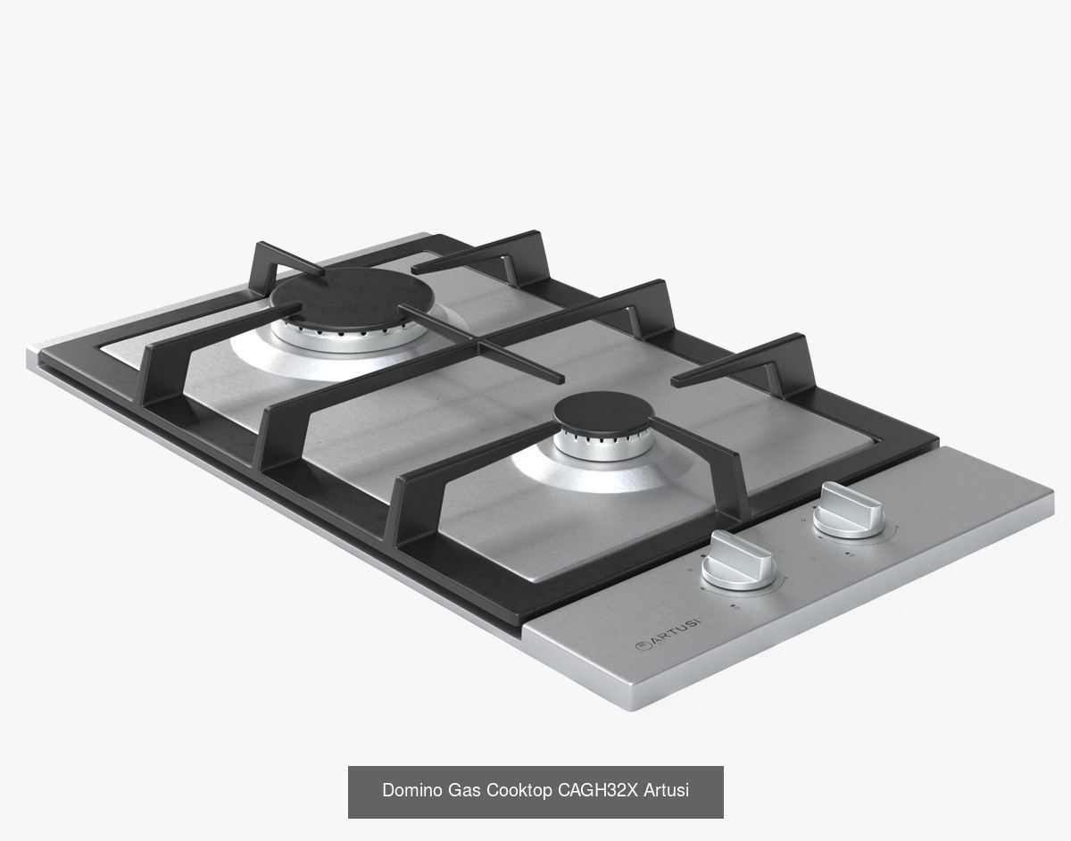 Glass Steel Cook tops Collection | CGTrader