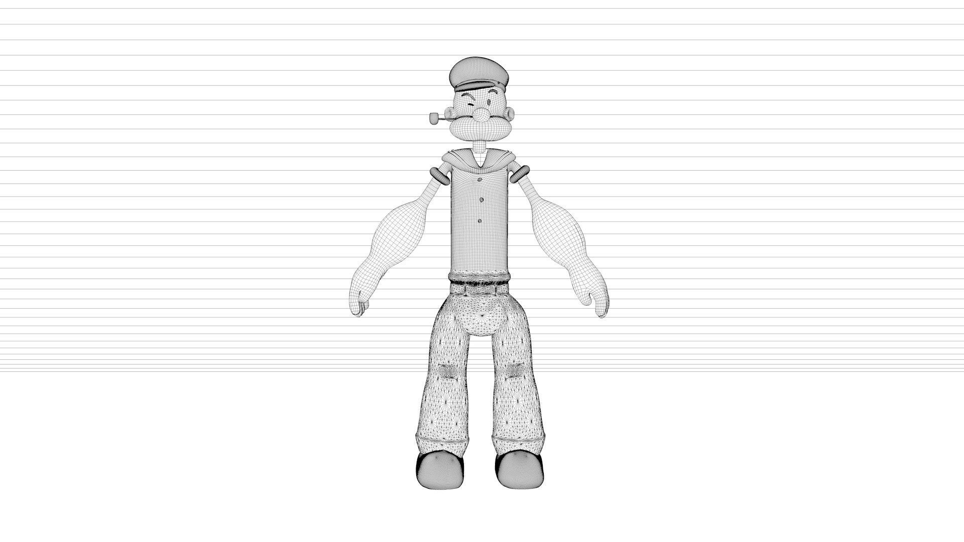 Popeye 3D model | CGTrader