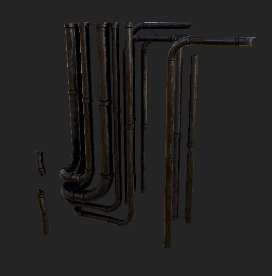 3D model Pipes assets VR / AR / low-poly | CGTrader