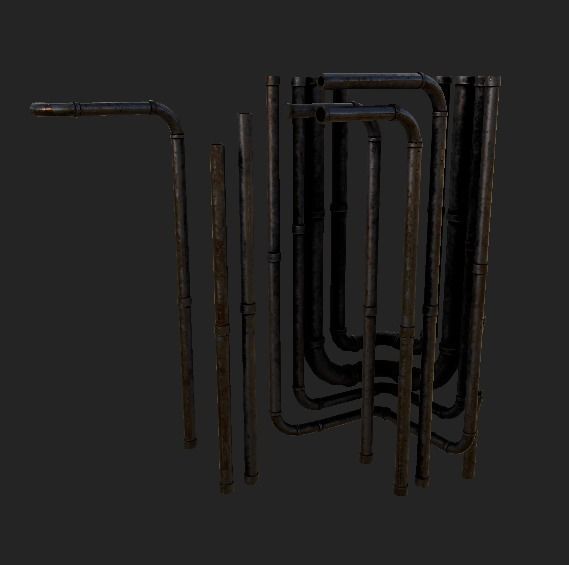 3D model Pipes assets VR / AR / low-poly | CGTrader