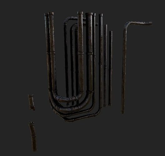 3D model Pipes assets VR / AR / low-poly | CGTrader