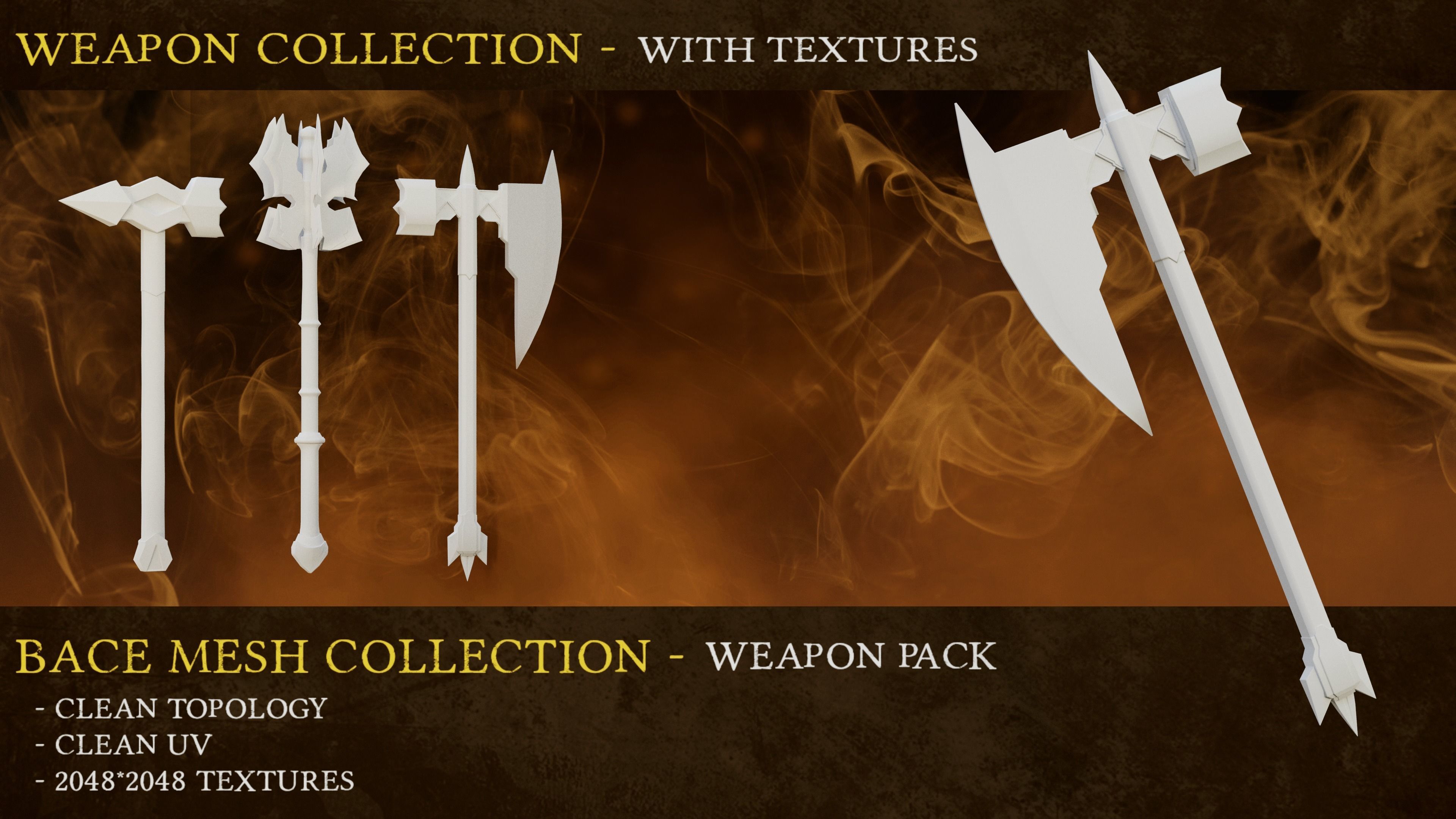 Weapons Pack free VR / AR / low-poly 3D model | CGTrader