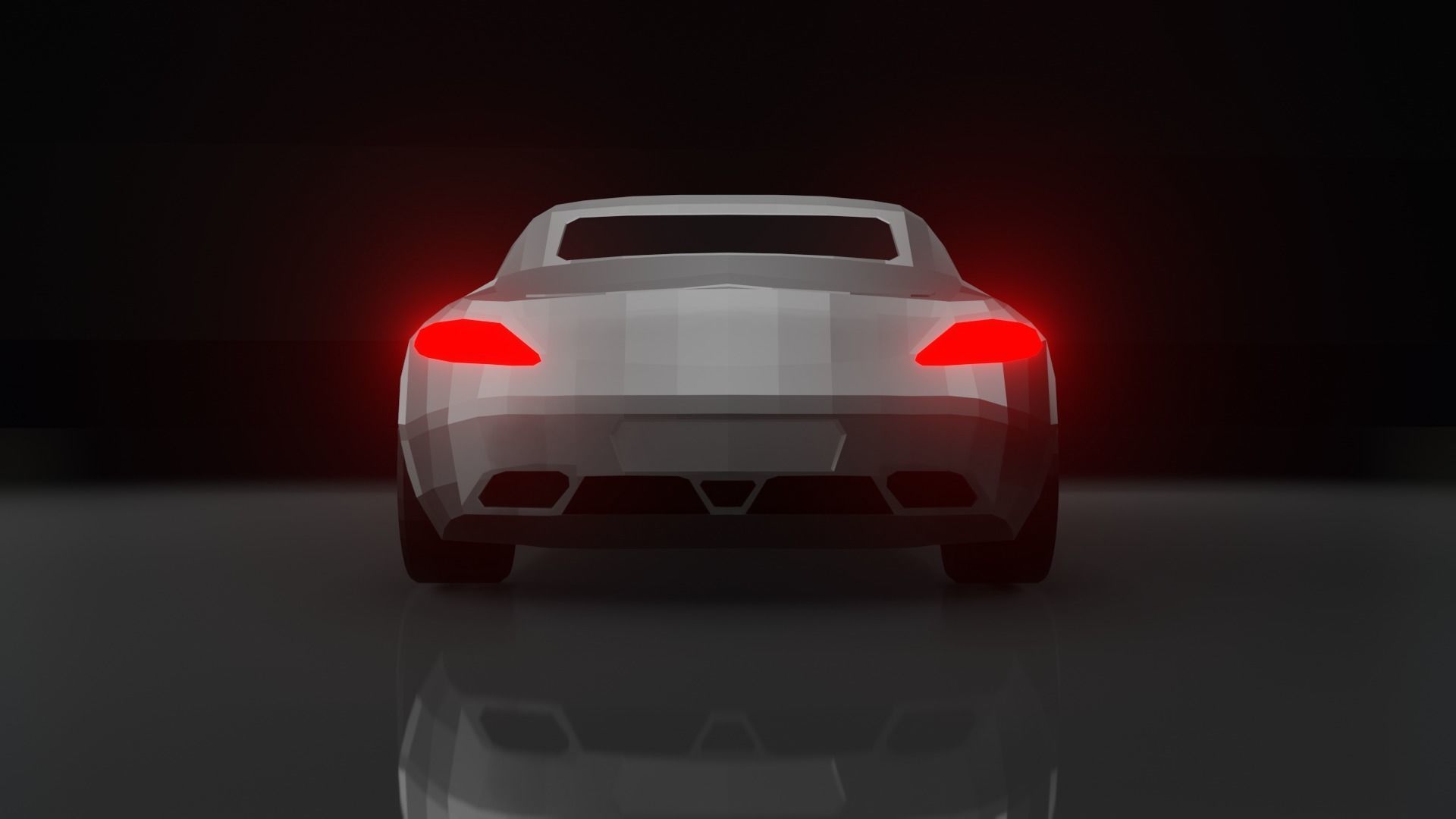 Mercedes Benz SLS Low Poly free VR / AR / low-poly 3D model rigged ...