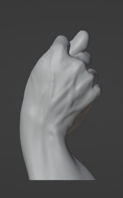 Realistic Hand Gesture Art 3D model 3D printable | CGTrader