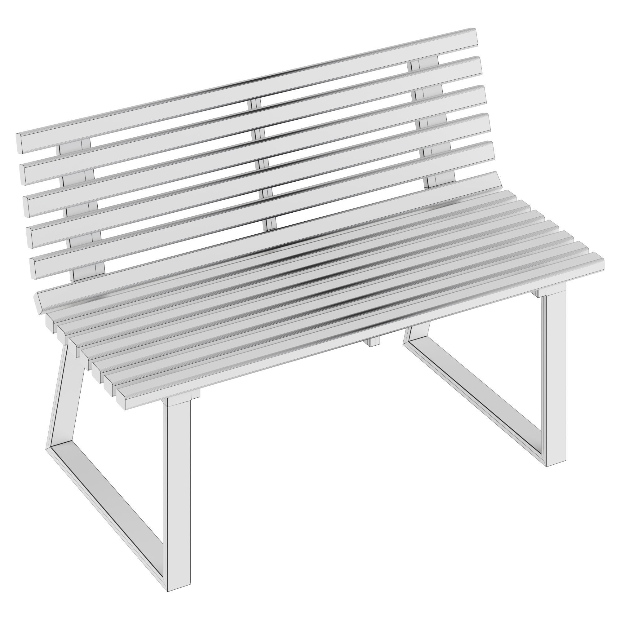 Punto Design SUMMER Bench 3D model | CGTrader