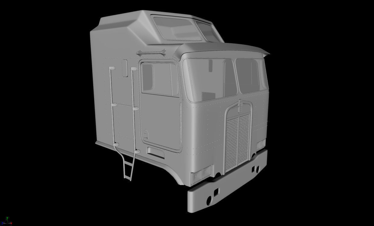 Kenworth K100 Aerodyne 1974 3D model | CGTrader