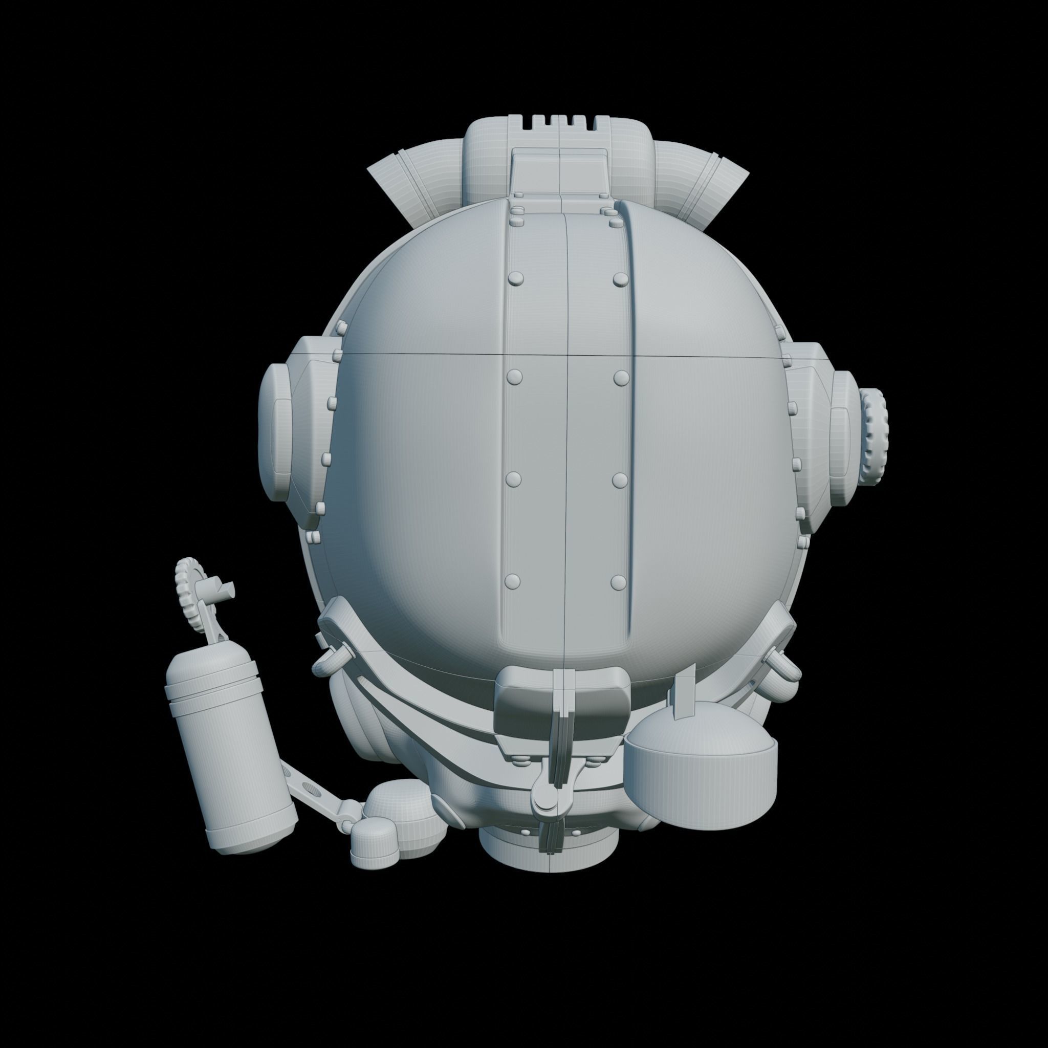 Fallout T45 helmet 3D model 3D printable | CGTrader