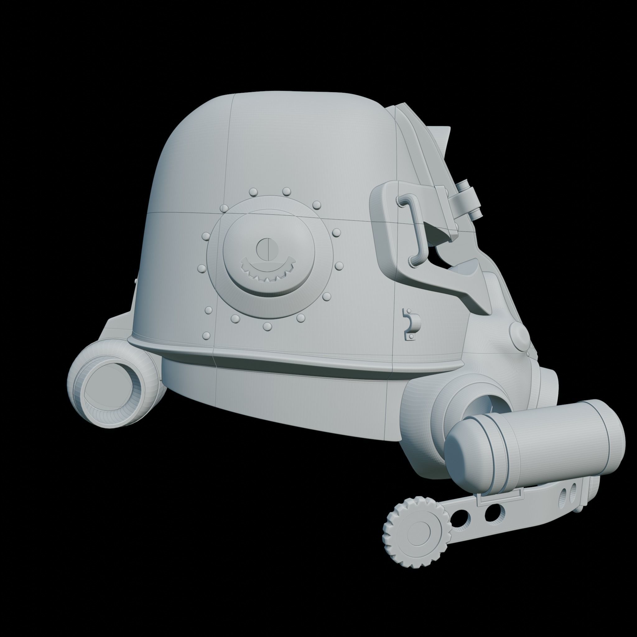 Fallout T45 helmet 3D model 3D printable | CGTrader