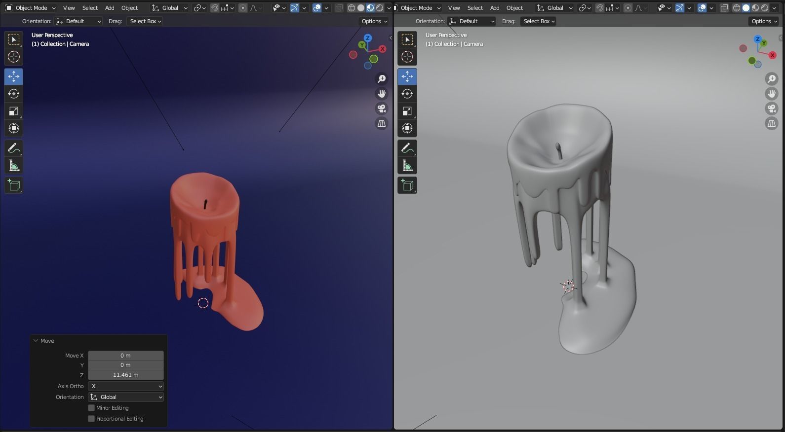3D model Melting Candle VR / AR / low-poly | CGTrader