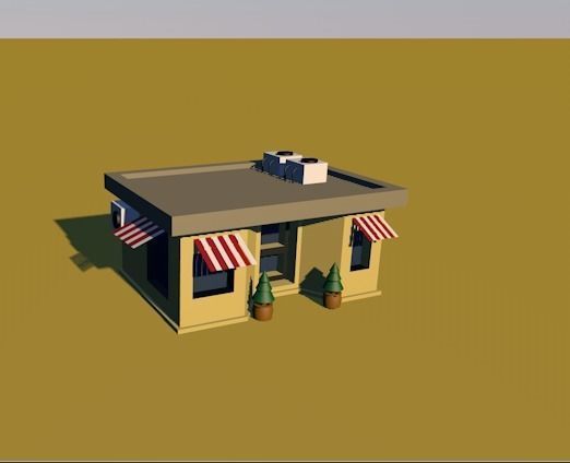 3D model Low Poly style SHOP VR / AR / low-poly | CGTrader
