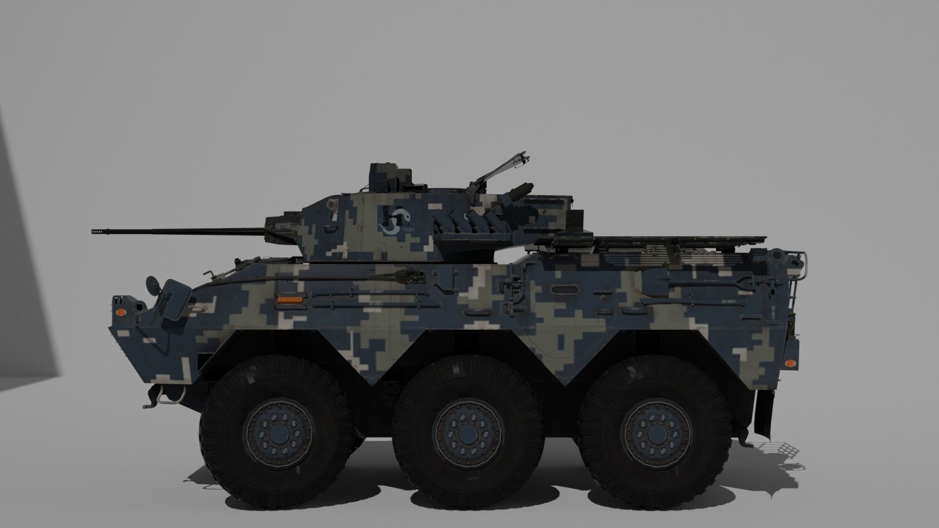 Japan Tank Type 87 RCV 3D Model free VR / AR / low-poly 3D model rigged | CGTrader