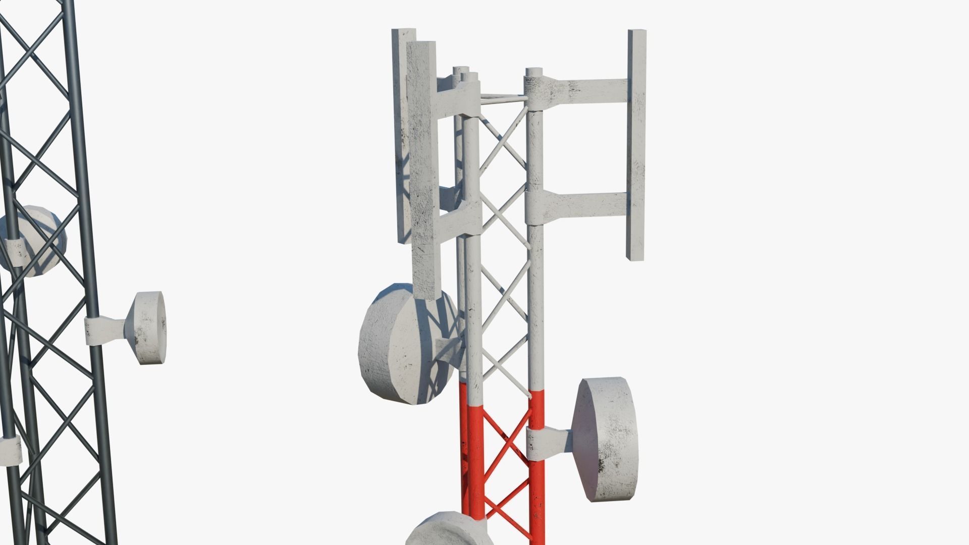 3D model Rooftop Antenna Pack VR / AR / low-poly | CGTrader
