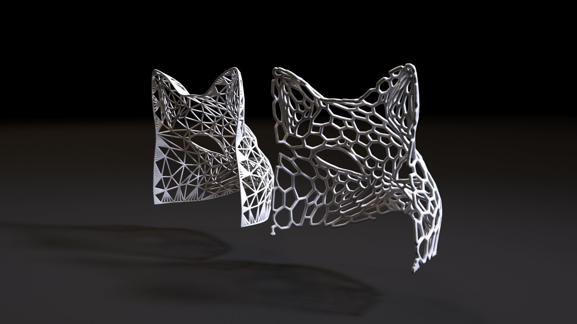 Cat mask 3D model 3D printable | CGTrader