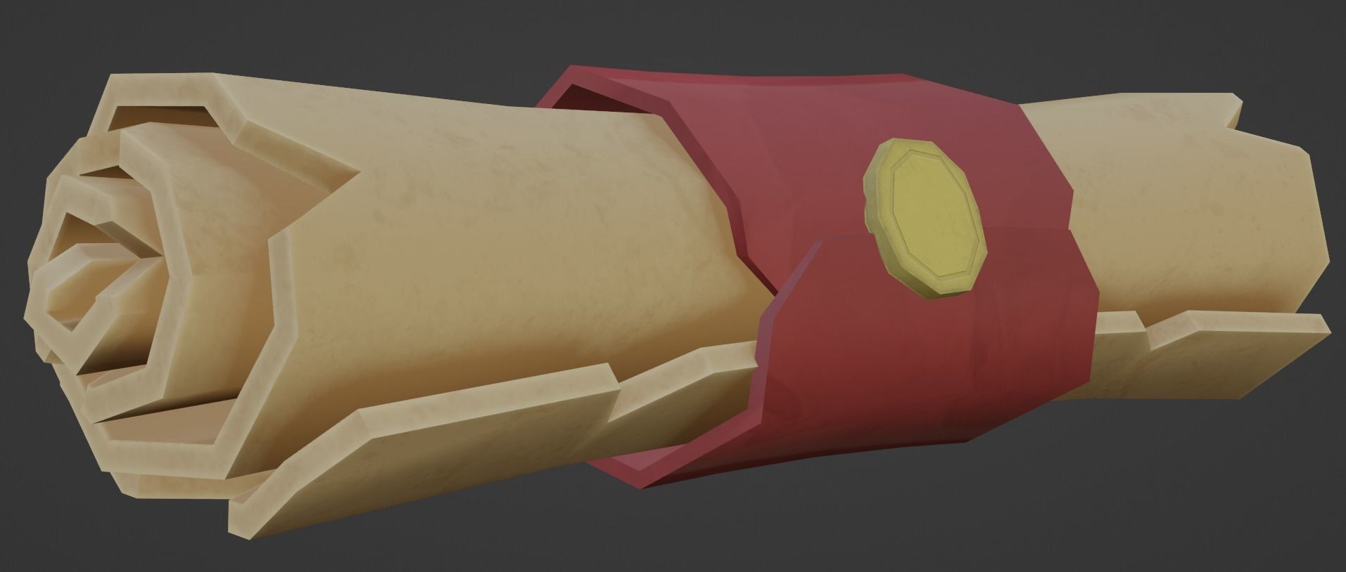 3D model Stylized Scroll VR / AR / low-poly | CGTrader