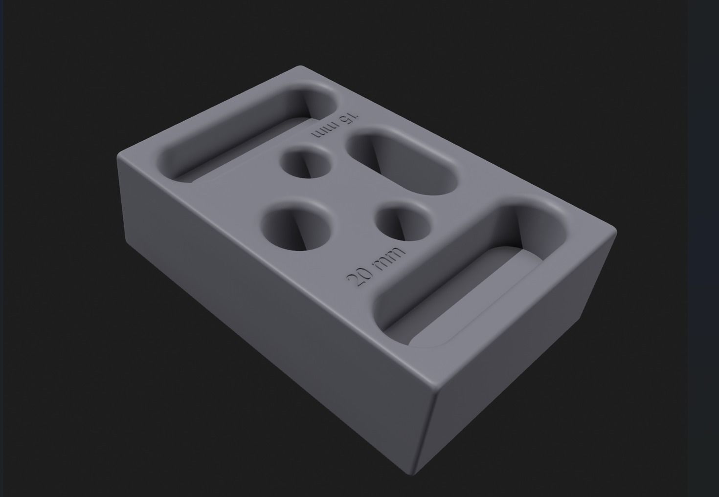 Portable Hangboard 3D model 3D printable | CGTrader