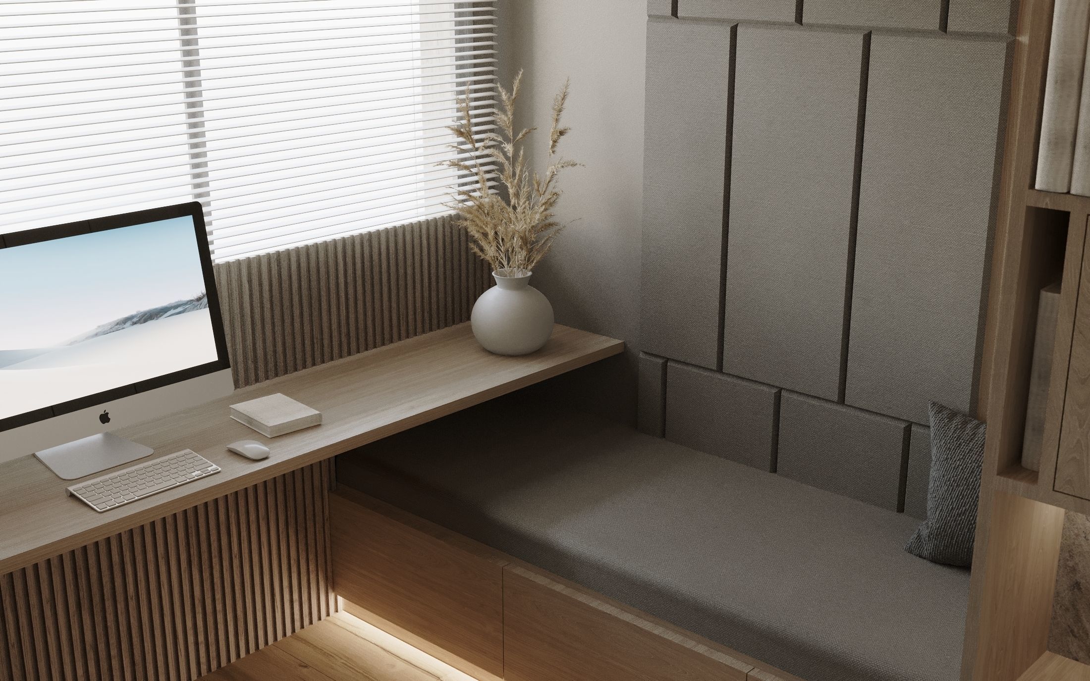 Home office set complete scene interior design model 3D model | CGTrader