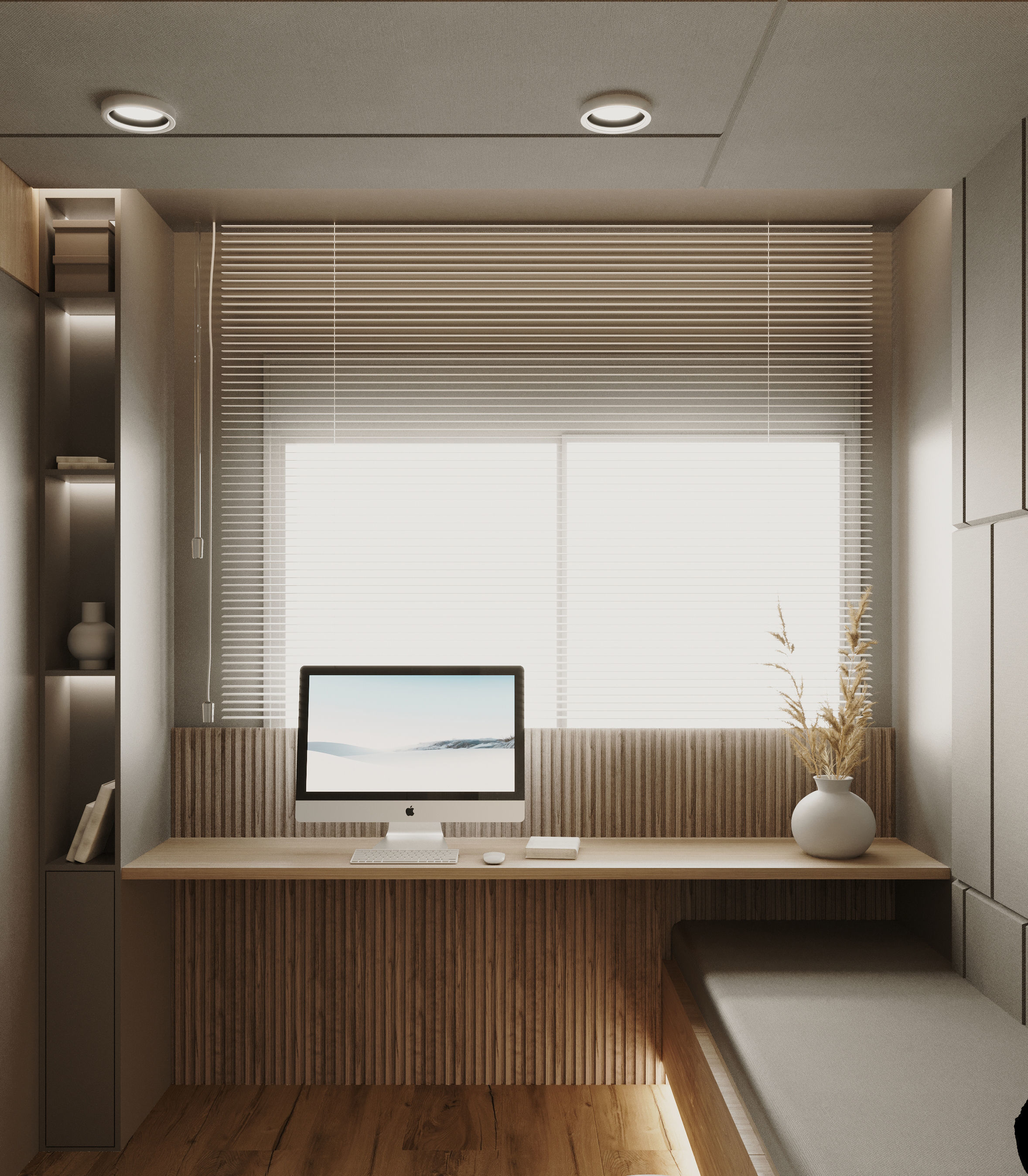 Home office set complete scene interior design model 3D model | CGTrader