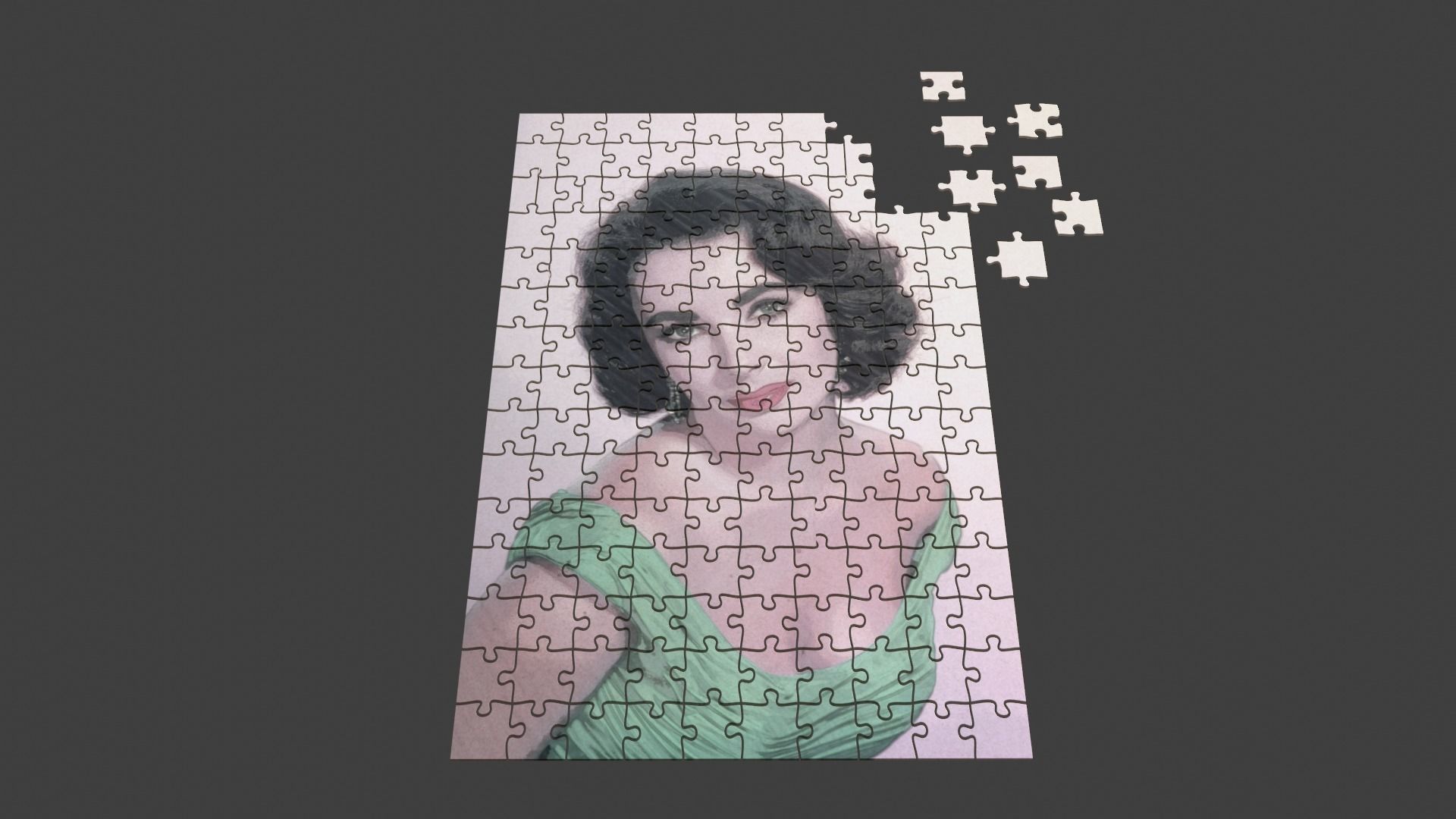 3D model Elizabeth Taylor Puzzle VR / AR / low-poly | CGTrader