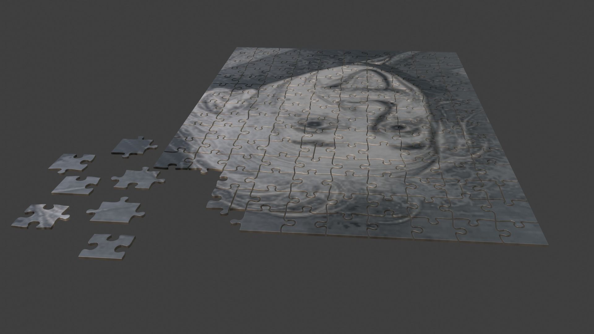 3D model Einstein Puzzle VR / AR / low-poly | CGTrader