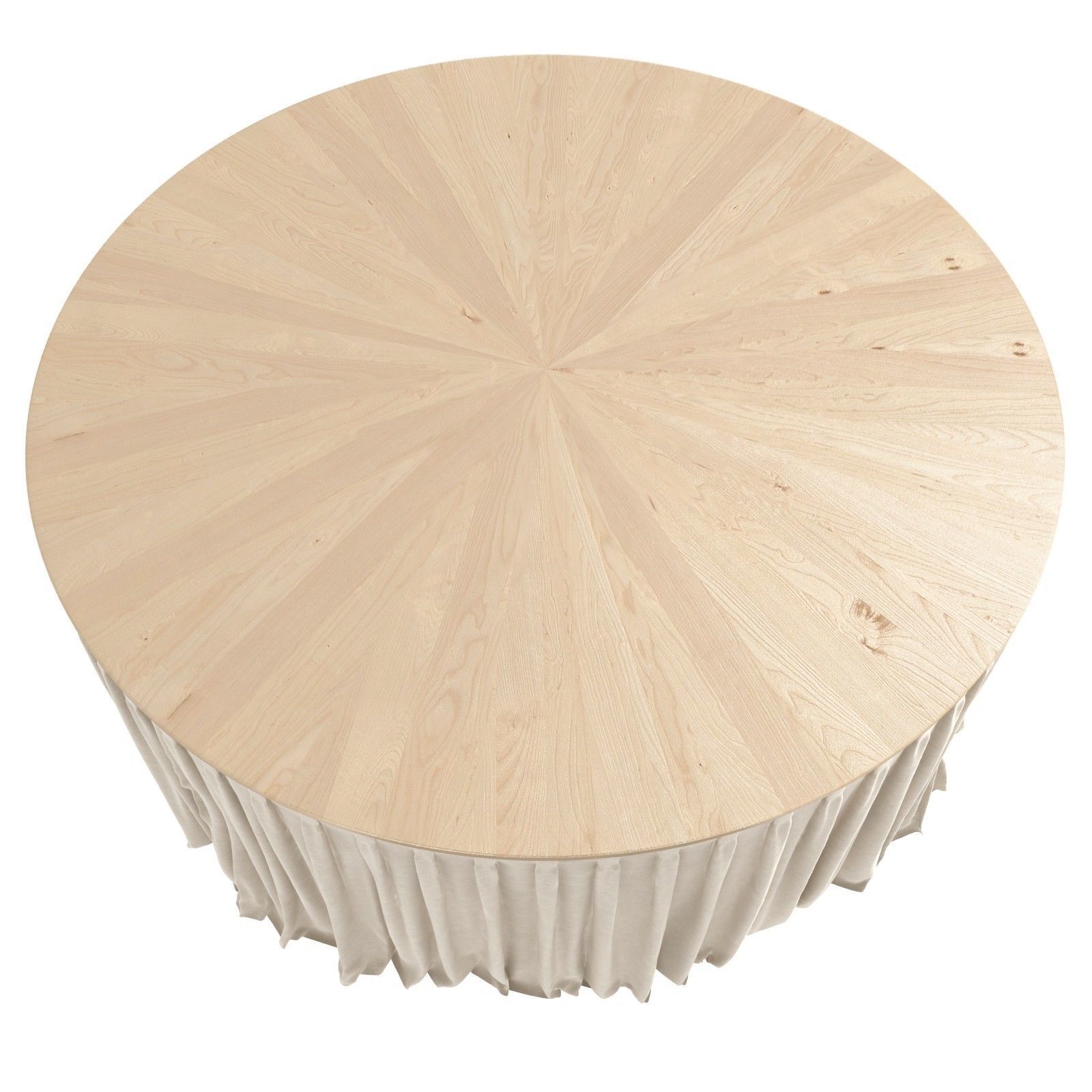 Round Table skirt wood top cloth 3D model | CGTrader