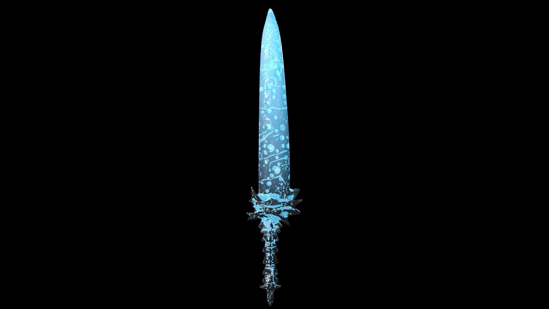 3D model Fantasty sword Moonblade VR / AR / low-poly | CGTrader