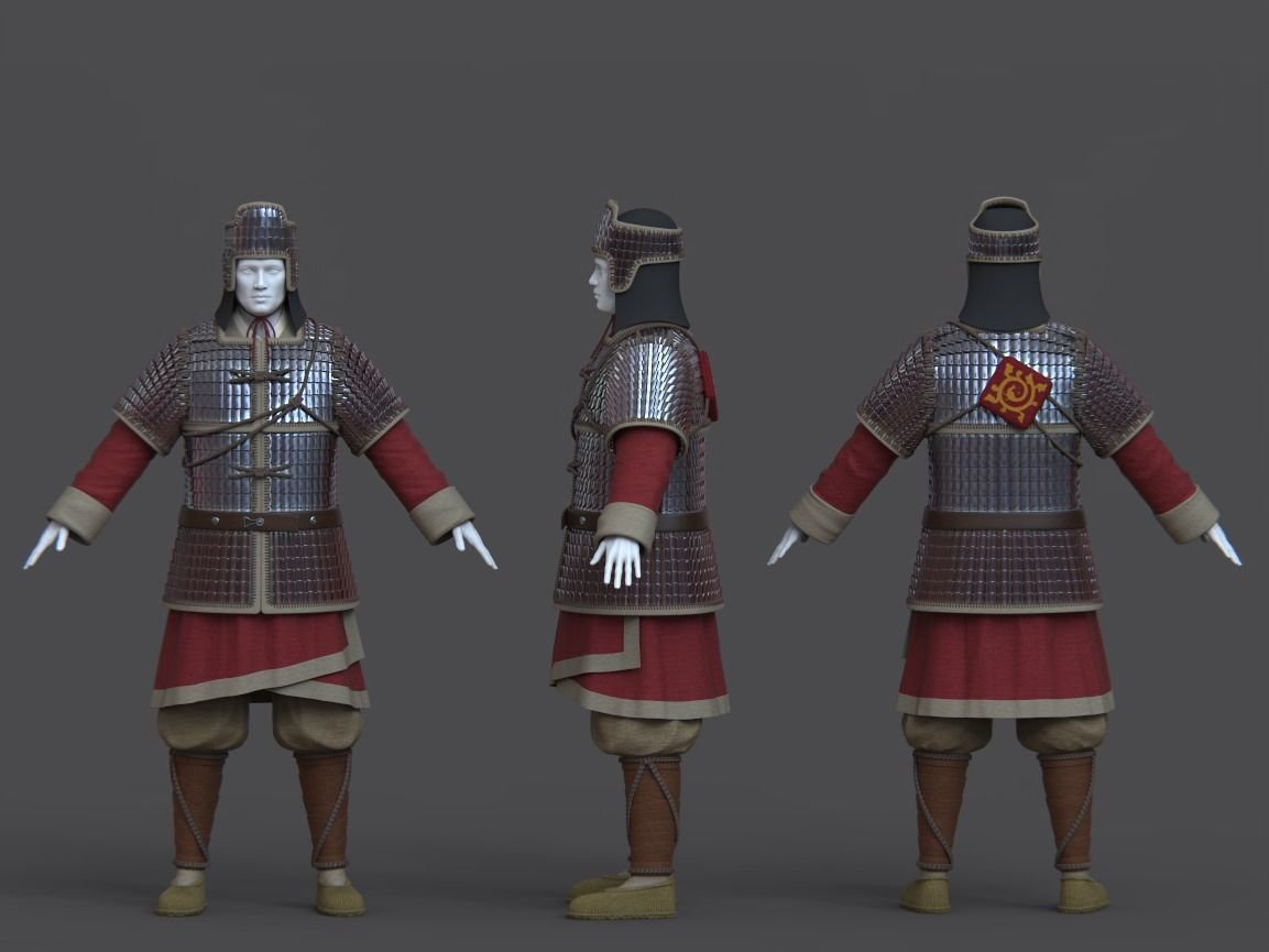 05-Ancient Chinese Armor-Han dynasty 3D model | CGTrader