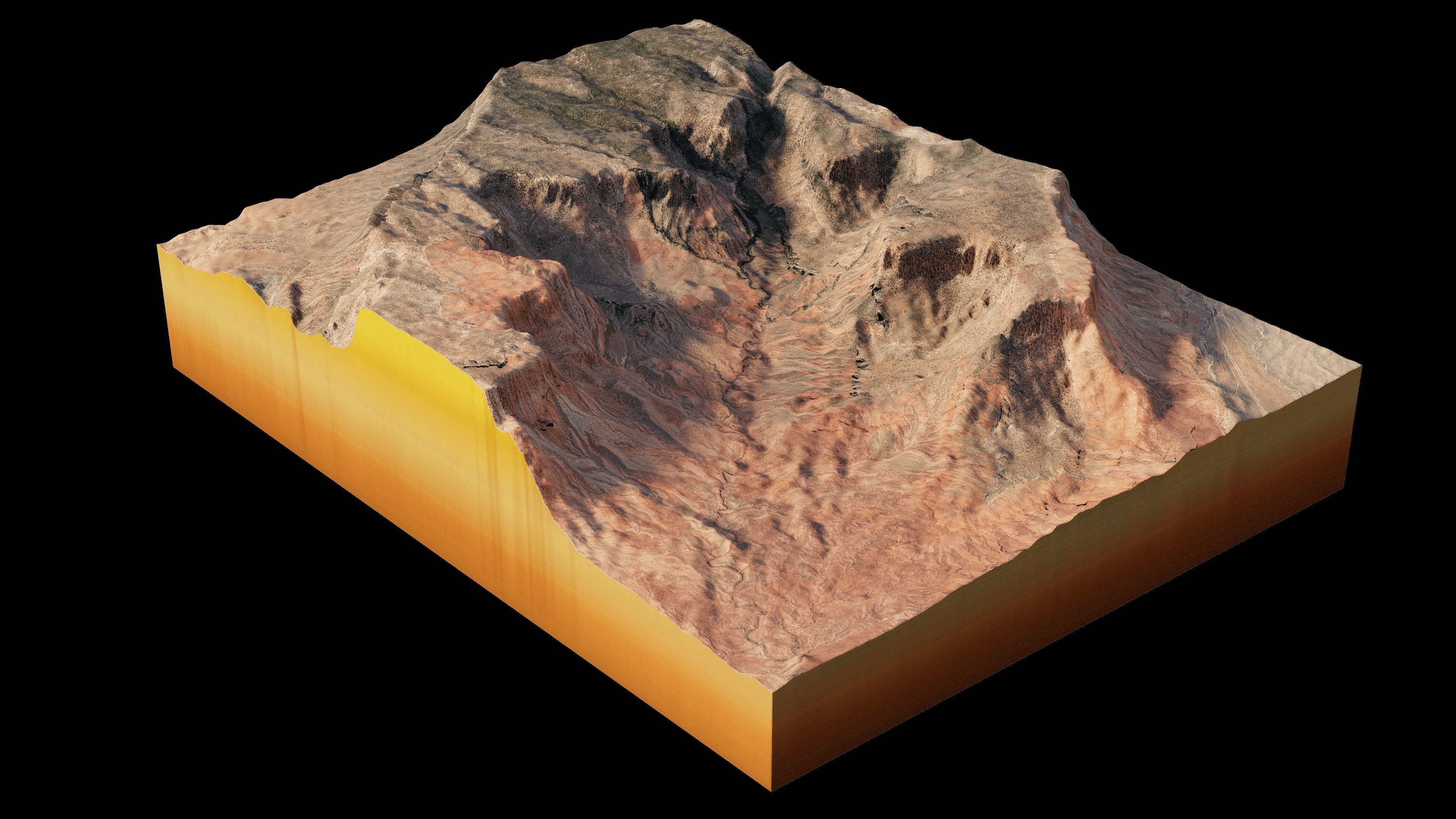 Canyon 3d model terrain 3D model | CGTrader