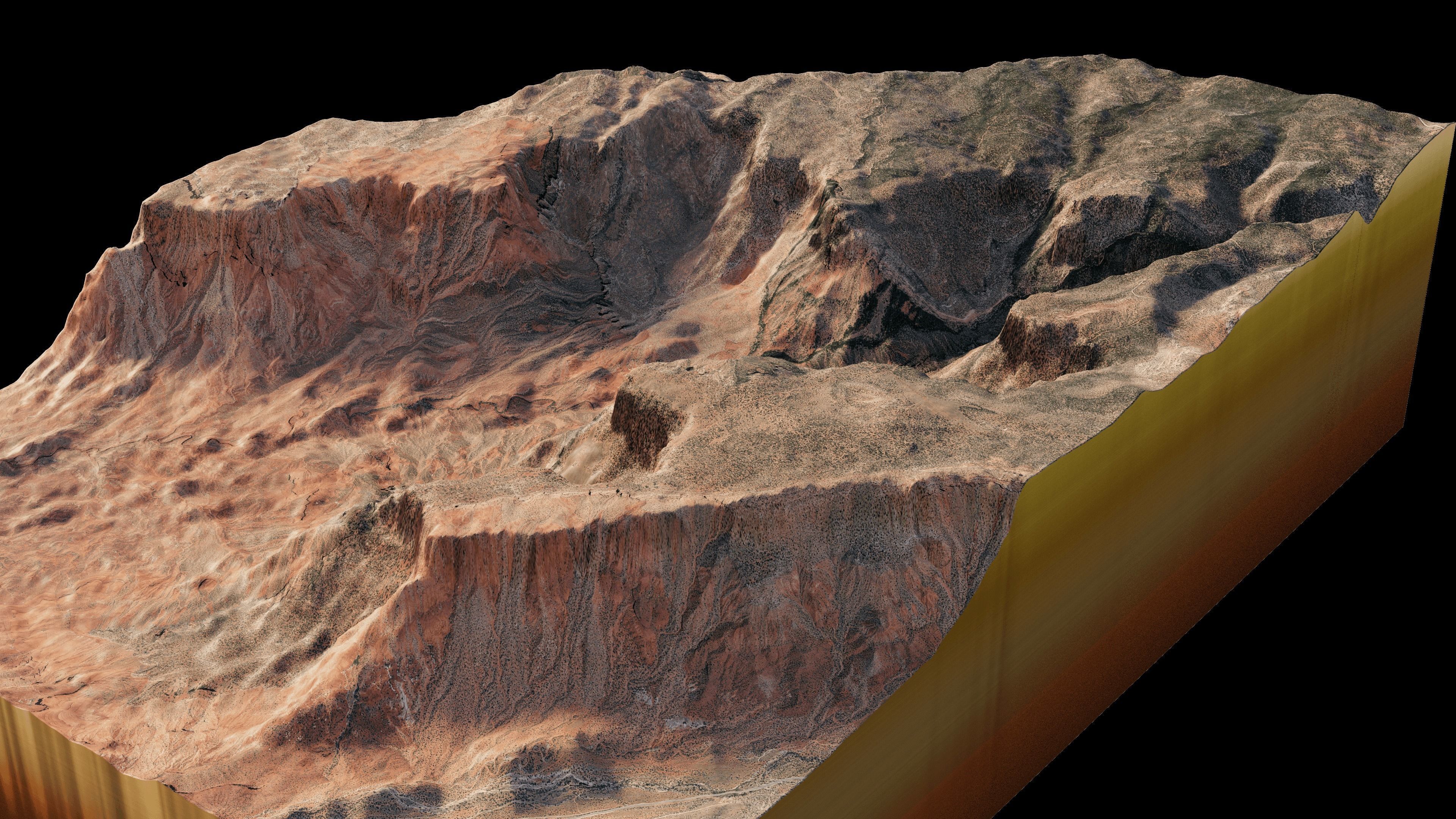 Canyon 3d model terrain 3D model | CGTrader