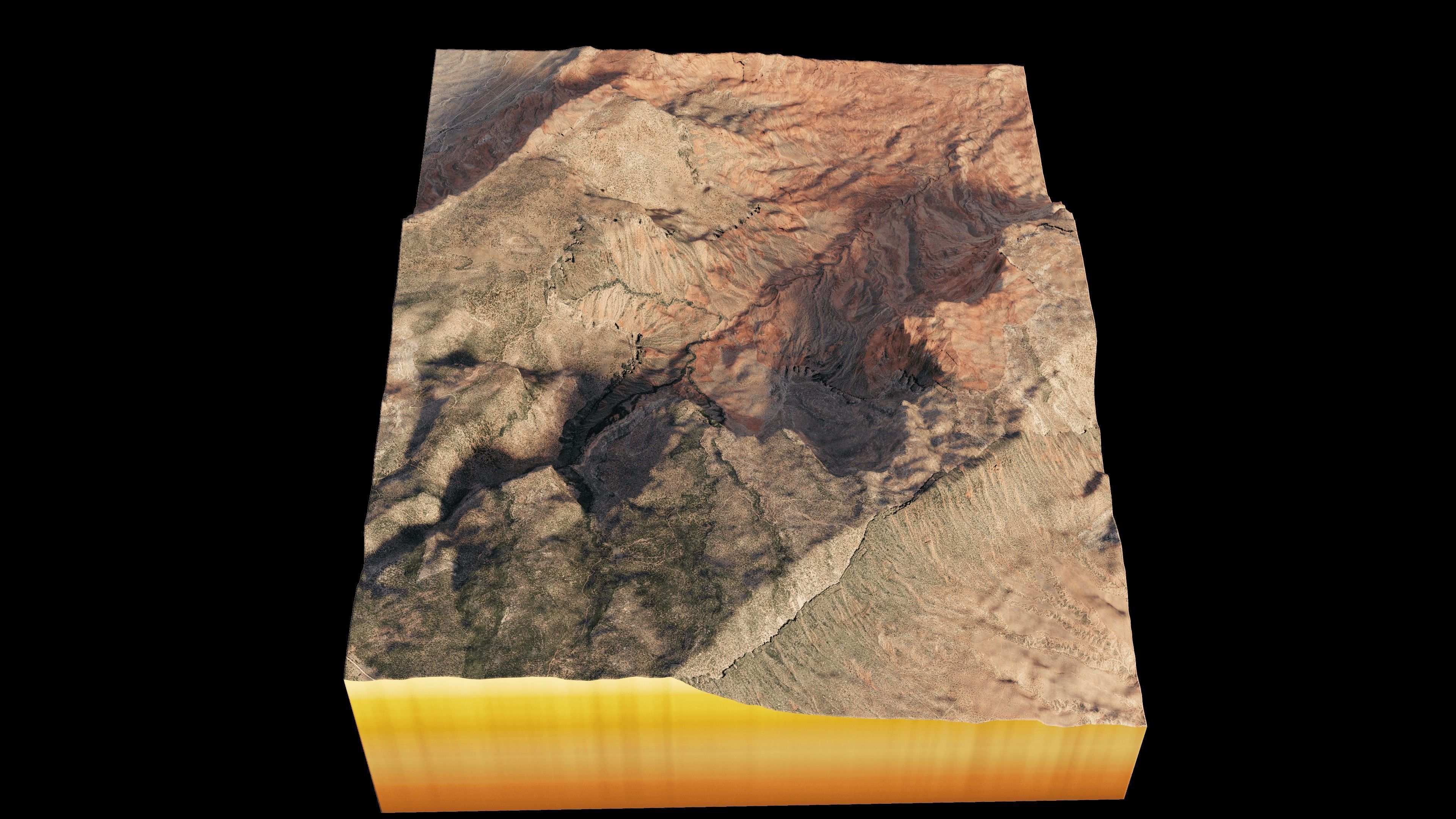 Canyon 3d model terrain 3D model | CGTrader