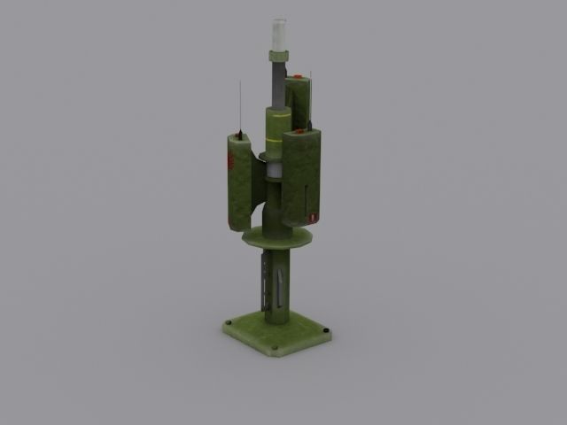 3d Model Sci Fi Sensor Model Vr Ar Low Poly Cgtrader