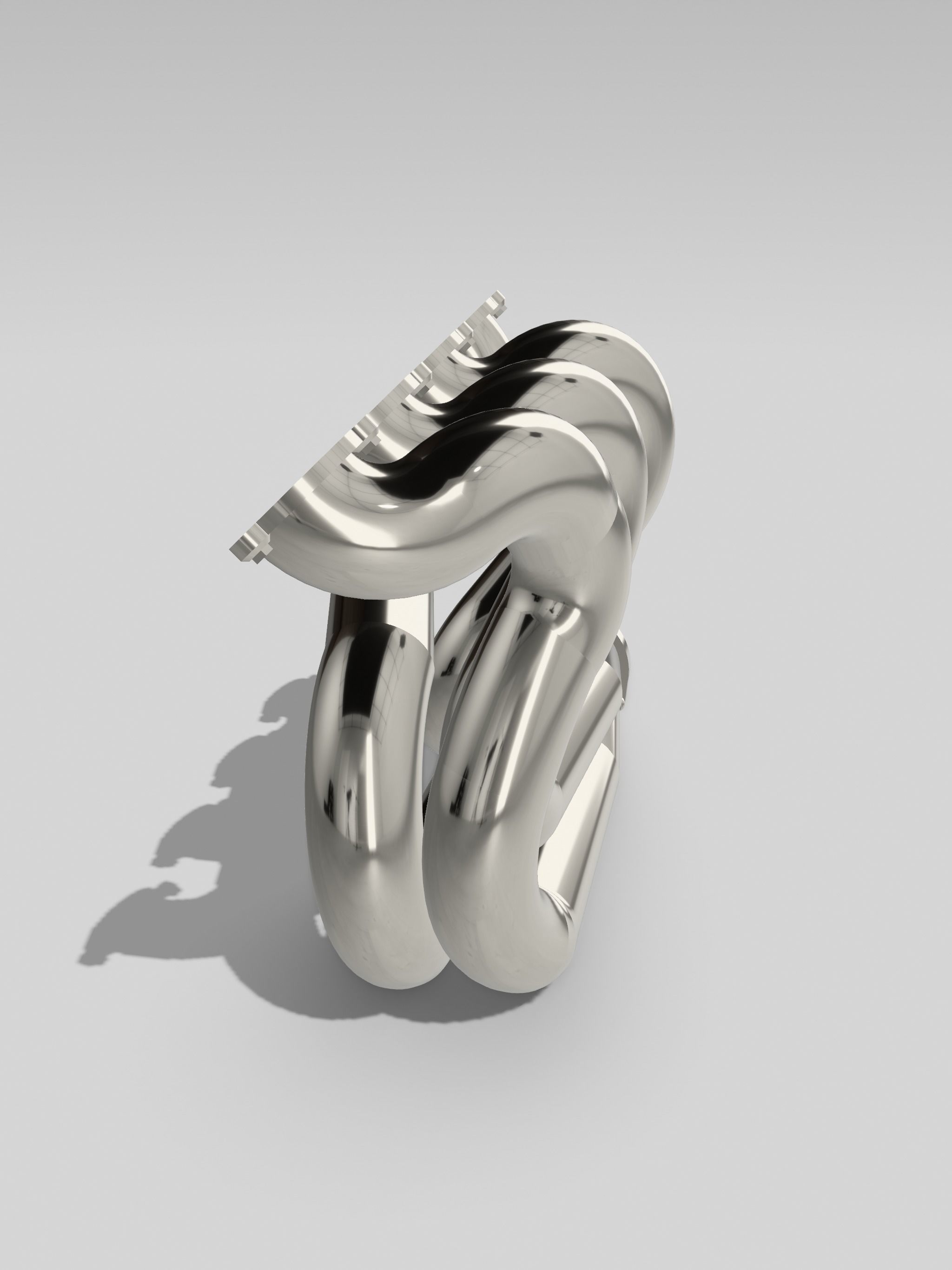 Billet Coyote Engine with 8 throttle ITBs intake 3D model 3D printable ...