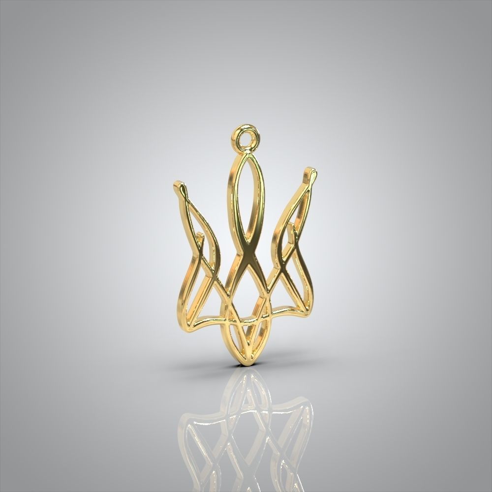 Ukraina trident free 3D model 3D printable | CGTrader