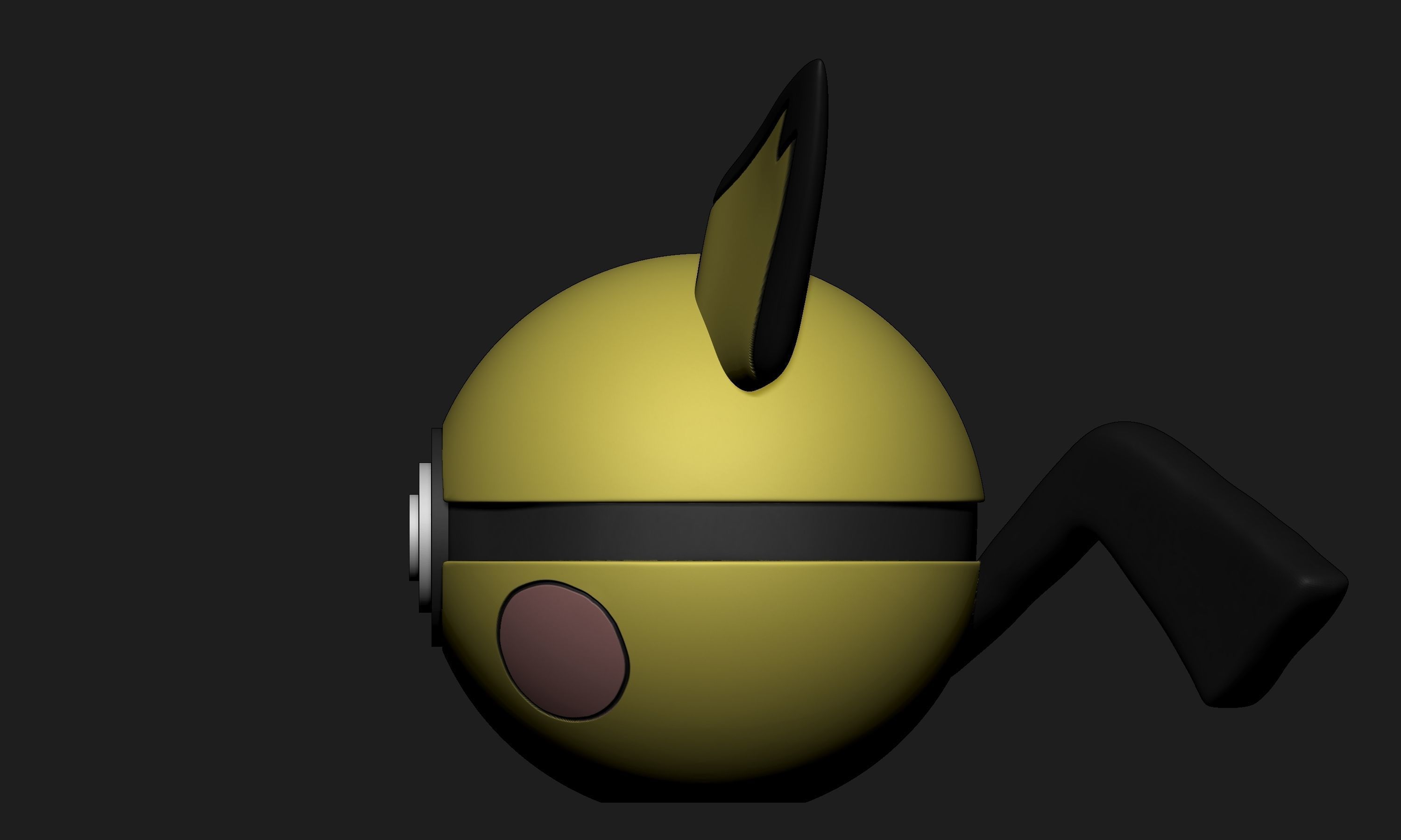 Pokemon Pichu Pokeball 3D model 3D printable | CGTrader