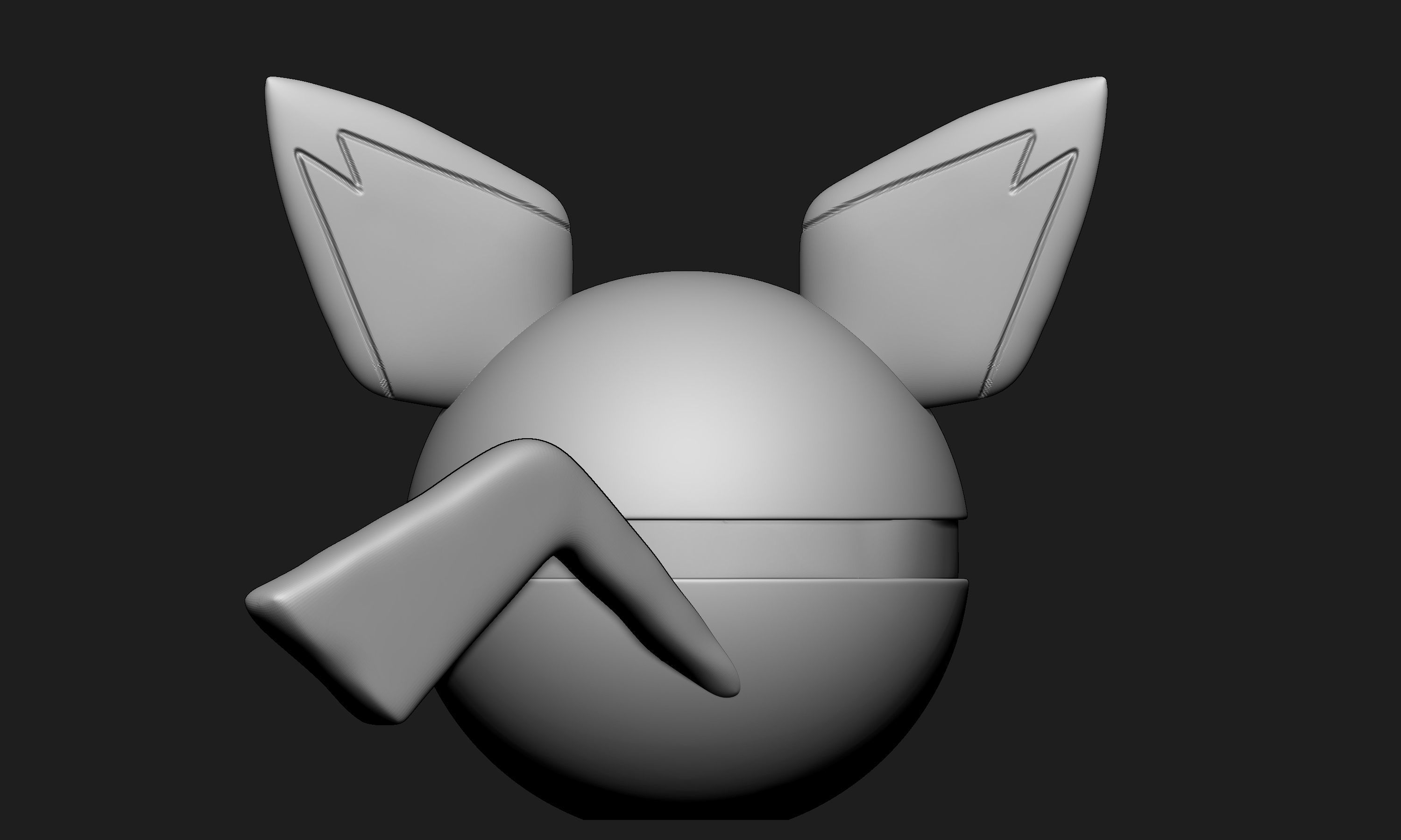 Pokemon Pichu Pokeball 3D model 3D printable | CGTrader