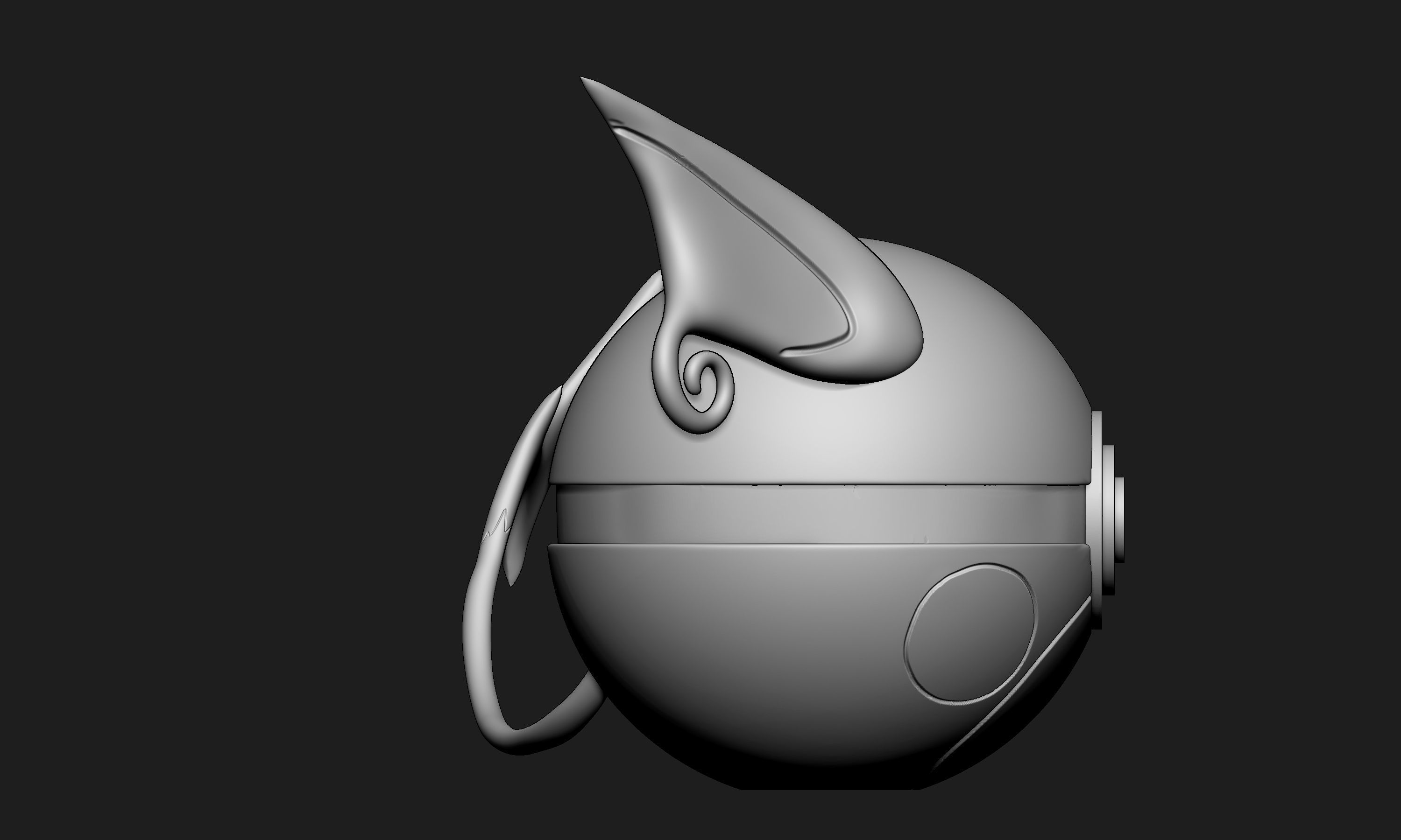 Pokemon Raichu Pokeball 3D model 3D printable | CGTrader