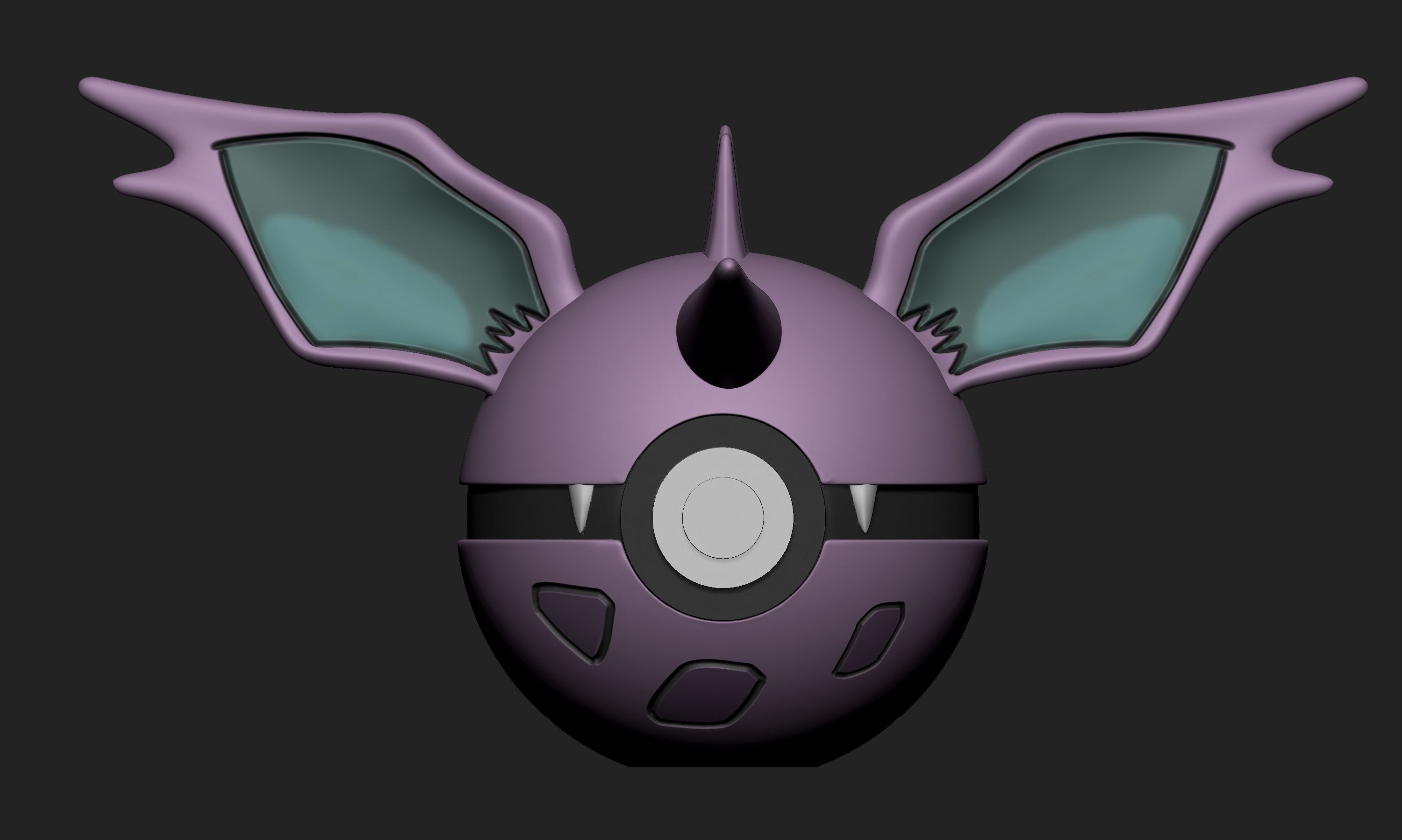 Pokemon Male Nidoran Line Pokeball 3D model 3D printable | CGTrader