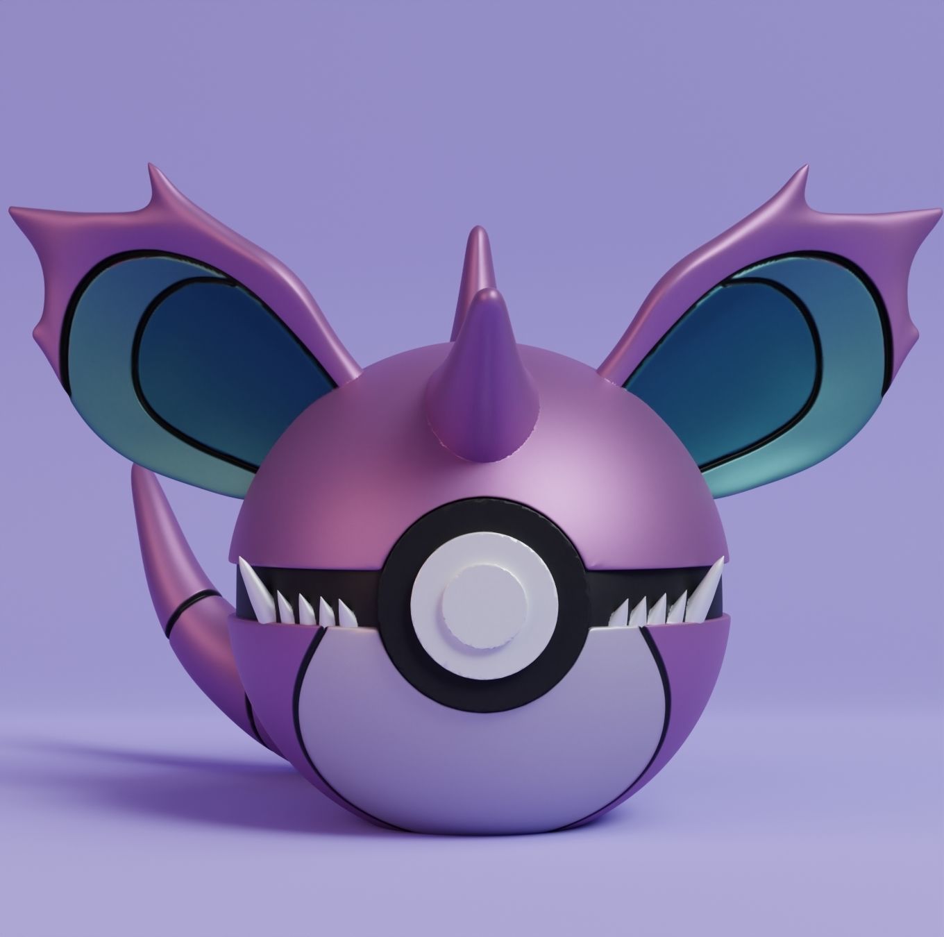 Pokemon Male Nidoran Line Pokeball 3D model 3D printable | CGTrader