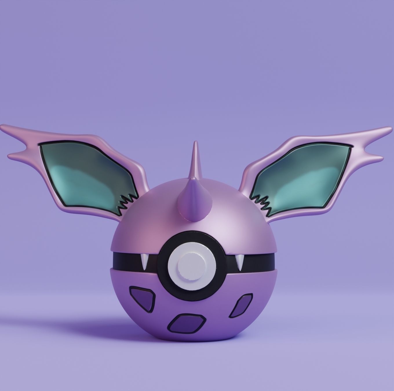 Pokemon Male Nidoran Line Pokeball 3D model 3D printable | CGTrader