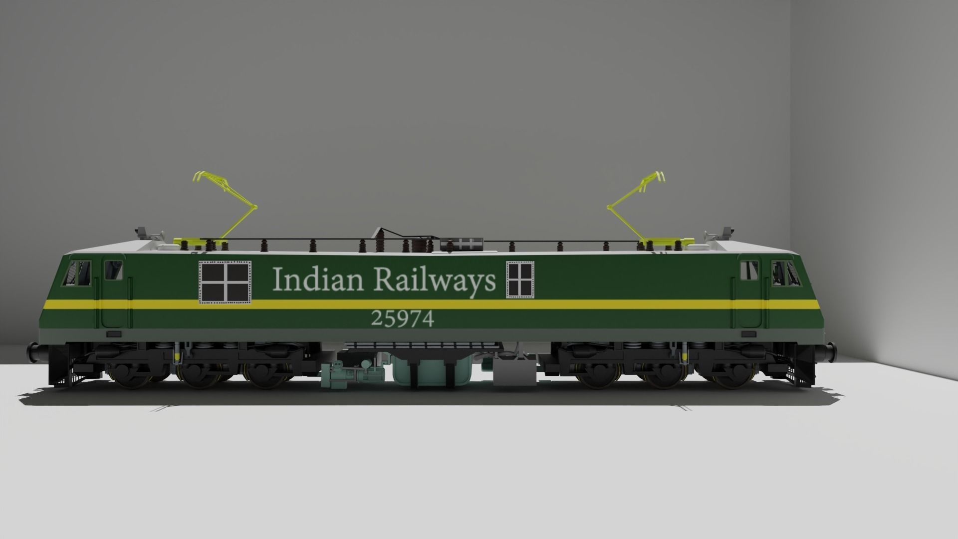 3D model Indian Railways Engine WAP 9 VR / AR / low-poly | CGTrader