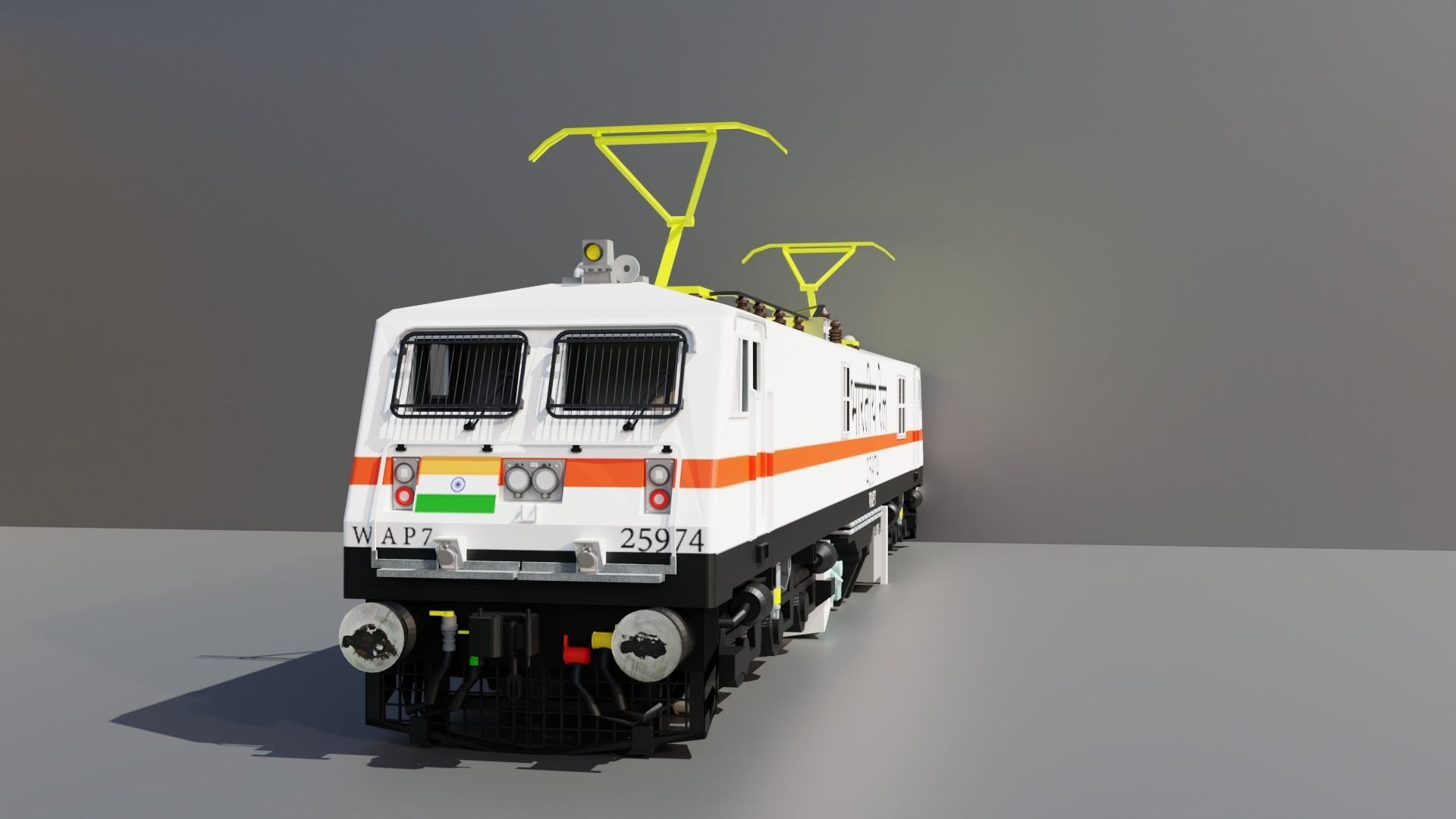 3D model Indian Railways Engines WAP 7 and WAG 9 combo VR / AR / low-poly | CGTrader