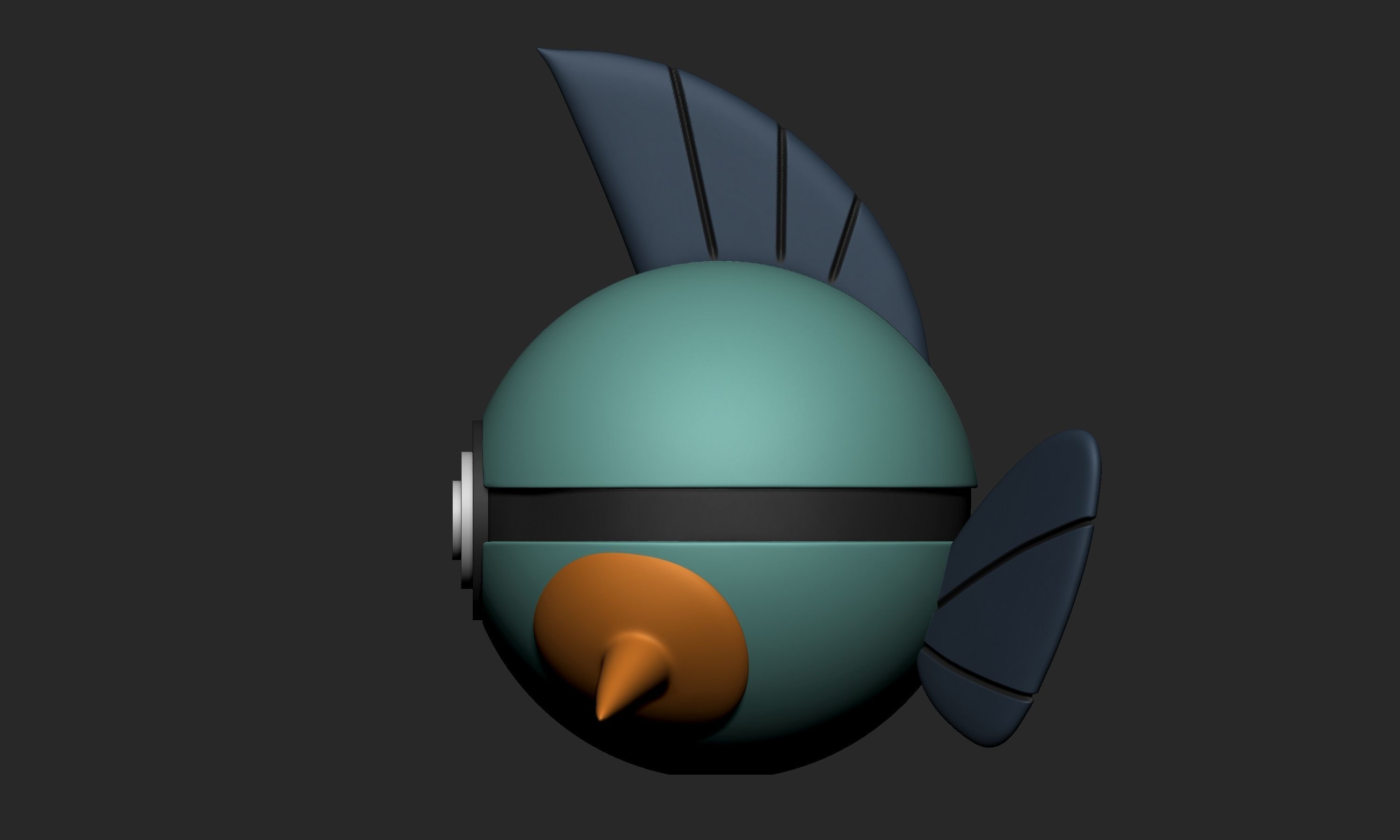 Pokemon Marshtomp Pokeball 3D model 3D printable | CGTrader
