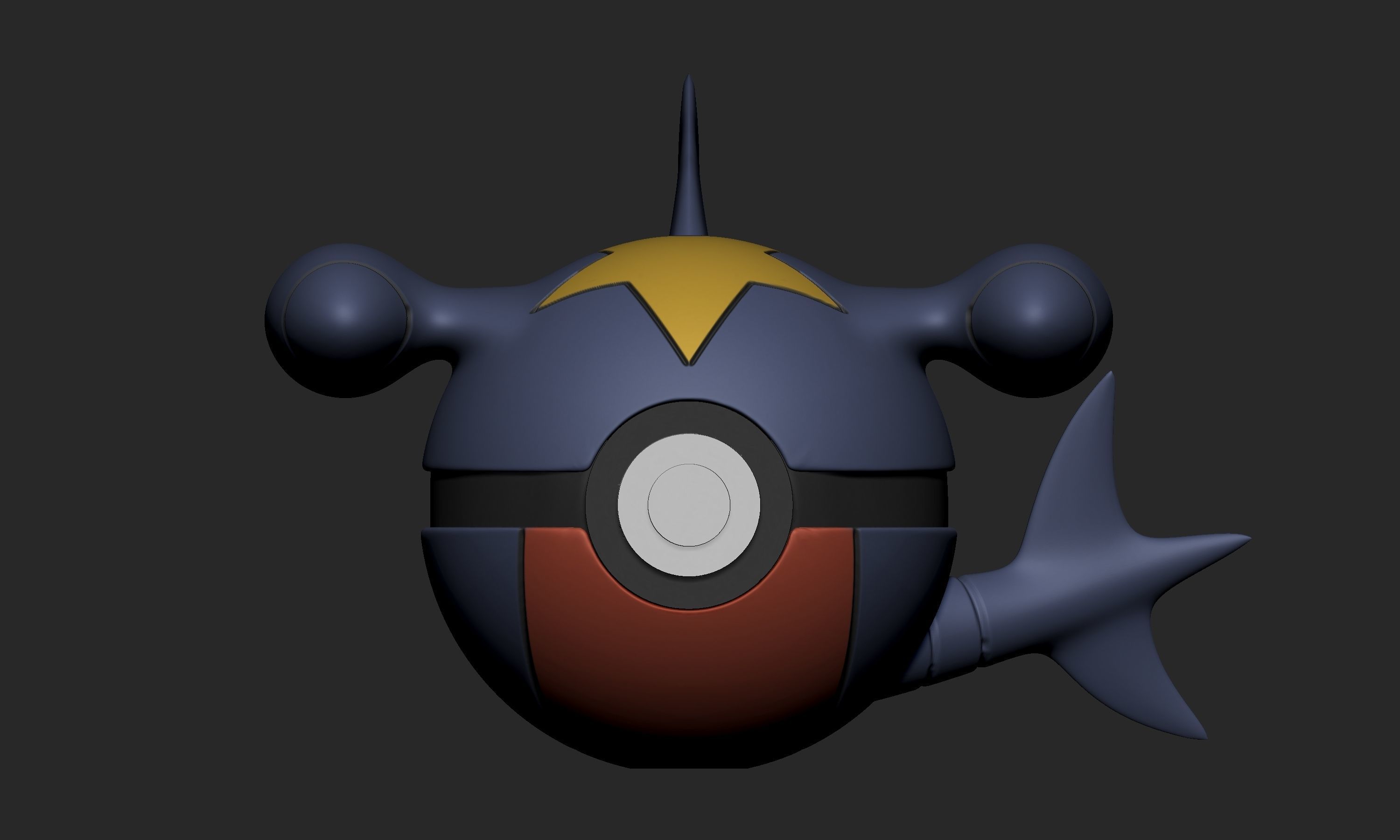 Pokemon Gible Gabite Garchomp Pokeball 3D model 3D printable | CGTrader